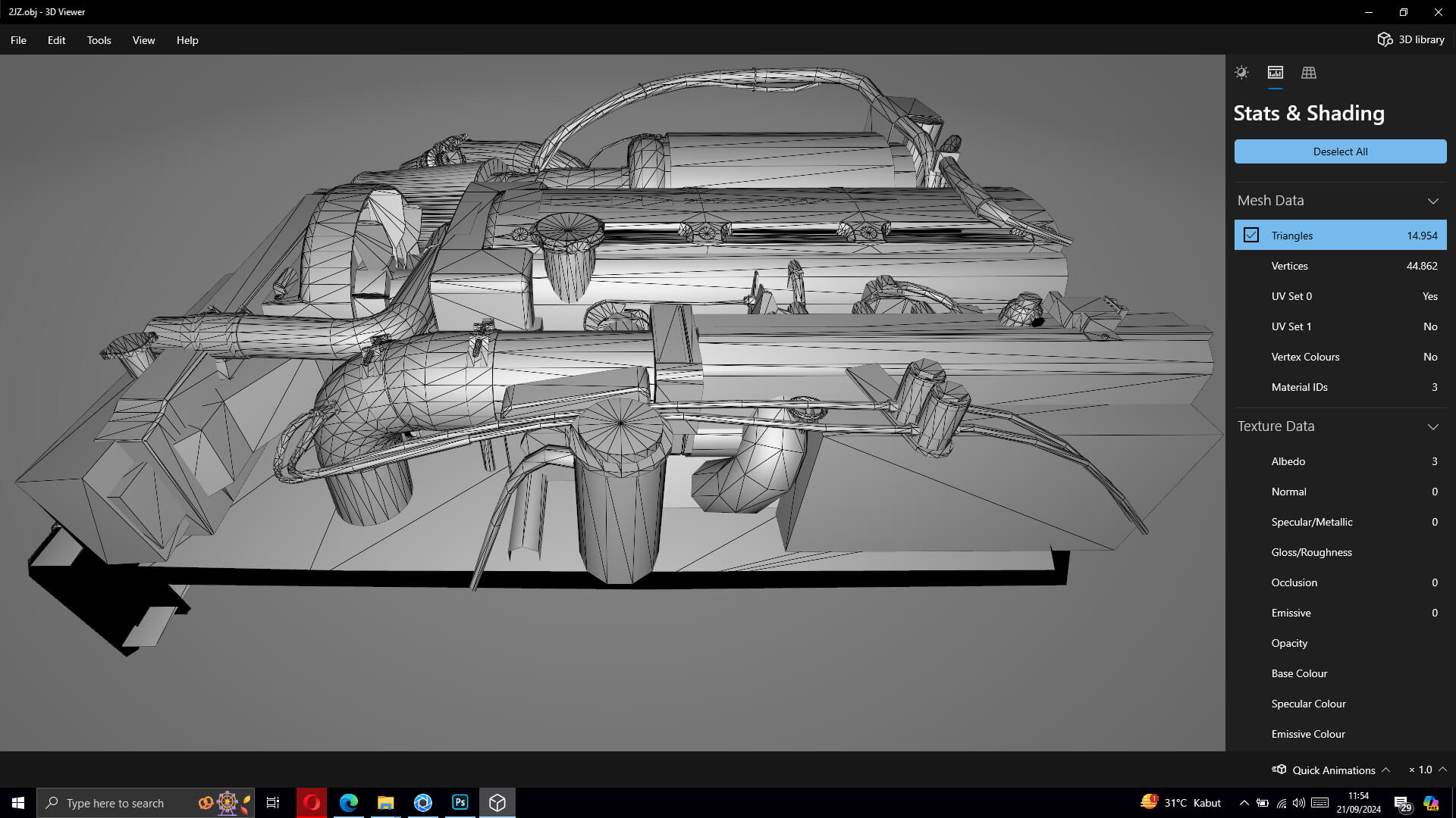 2JZ GTE VVTi Turbo Straight 6 Engine - 3D Model by impulse99