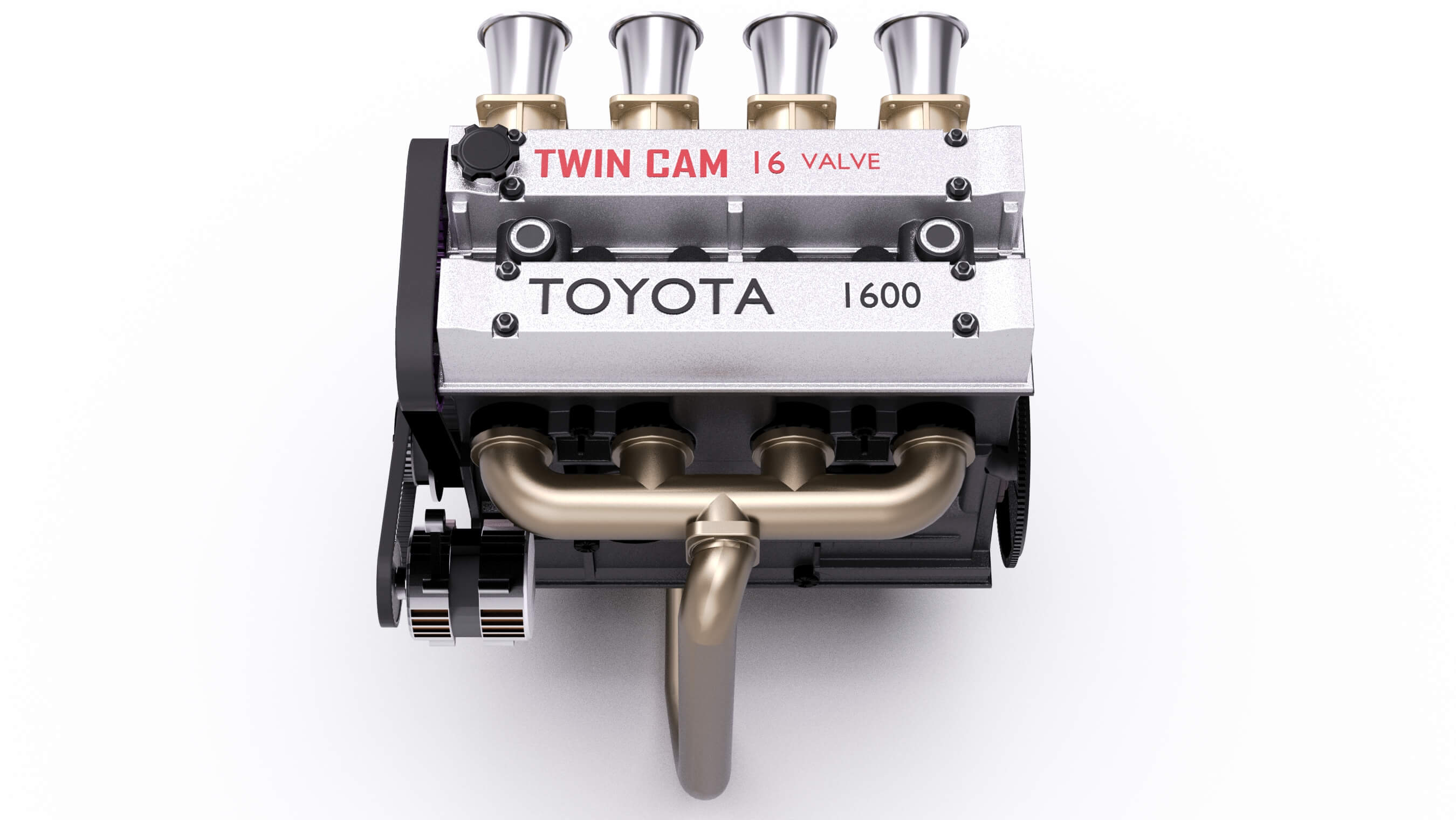 4AGE Inline 4 Toyota Engine - 3D Model by impulse99