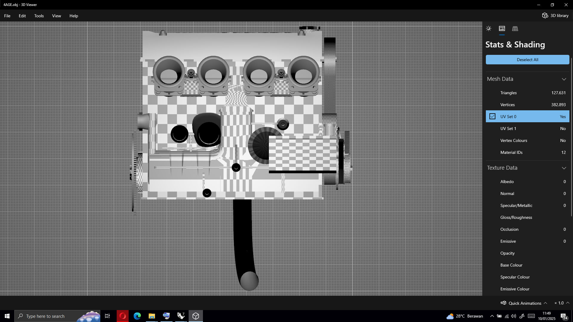 4AGE Inline 4 Toyota Engine - 3D Model by impulse99