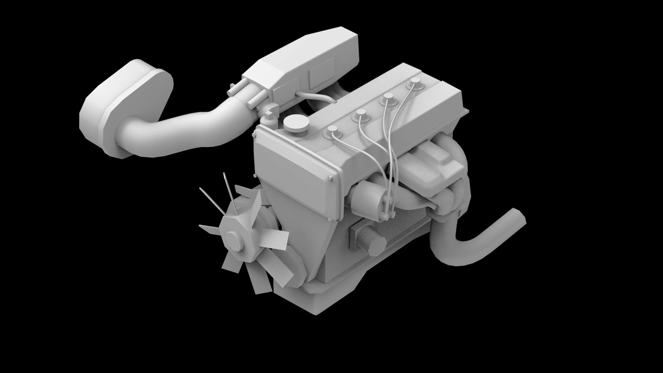 4AGE Toyota Engine - 3D Model by impulse99