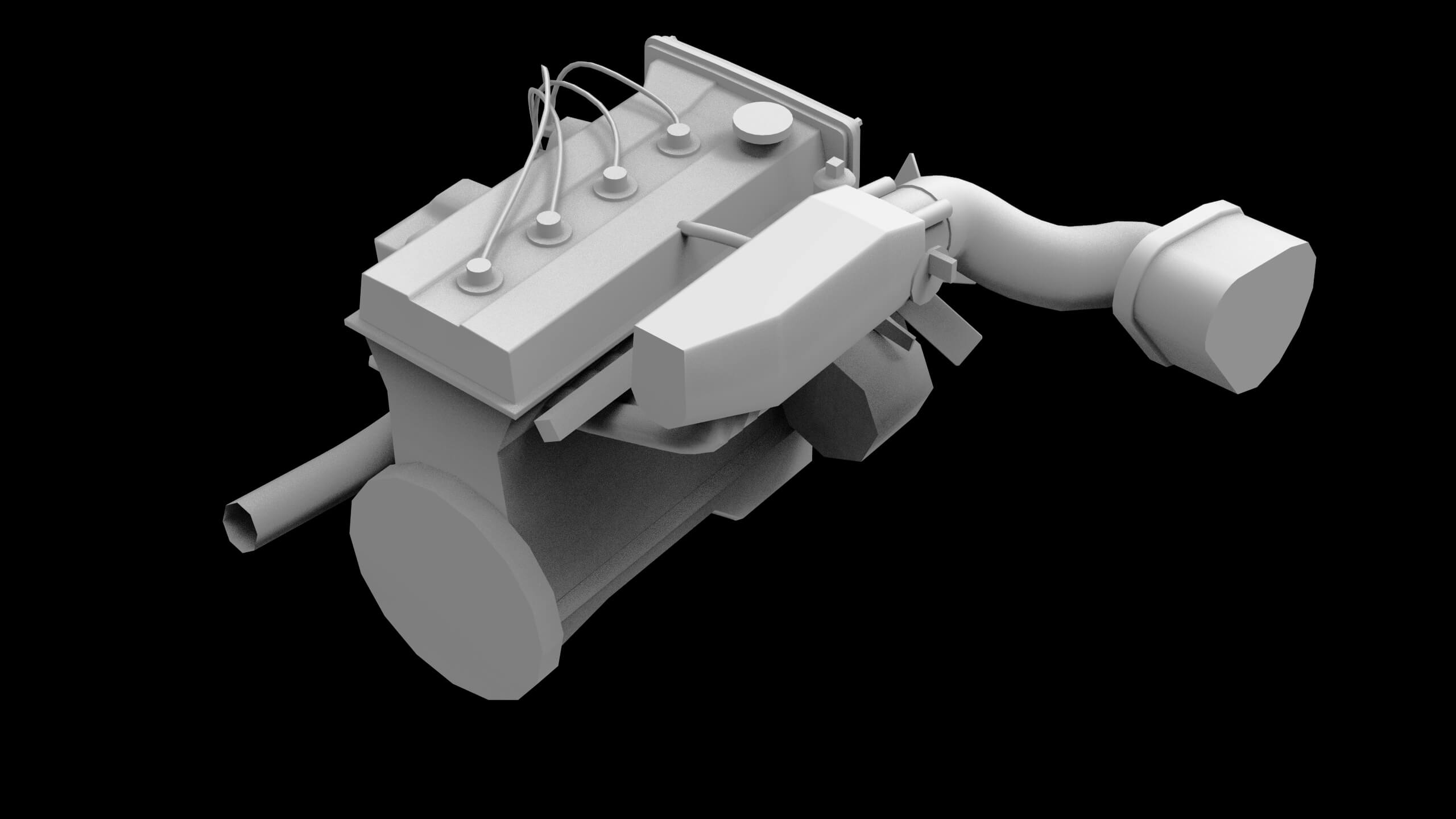 4AGE Toyota Engine - 3D Model by impulse99