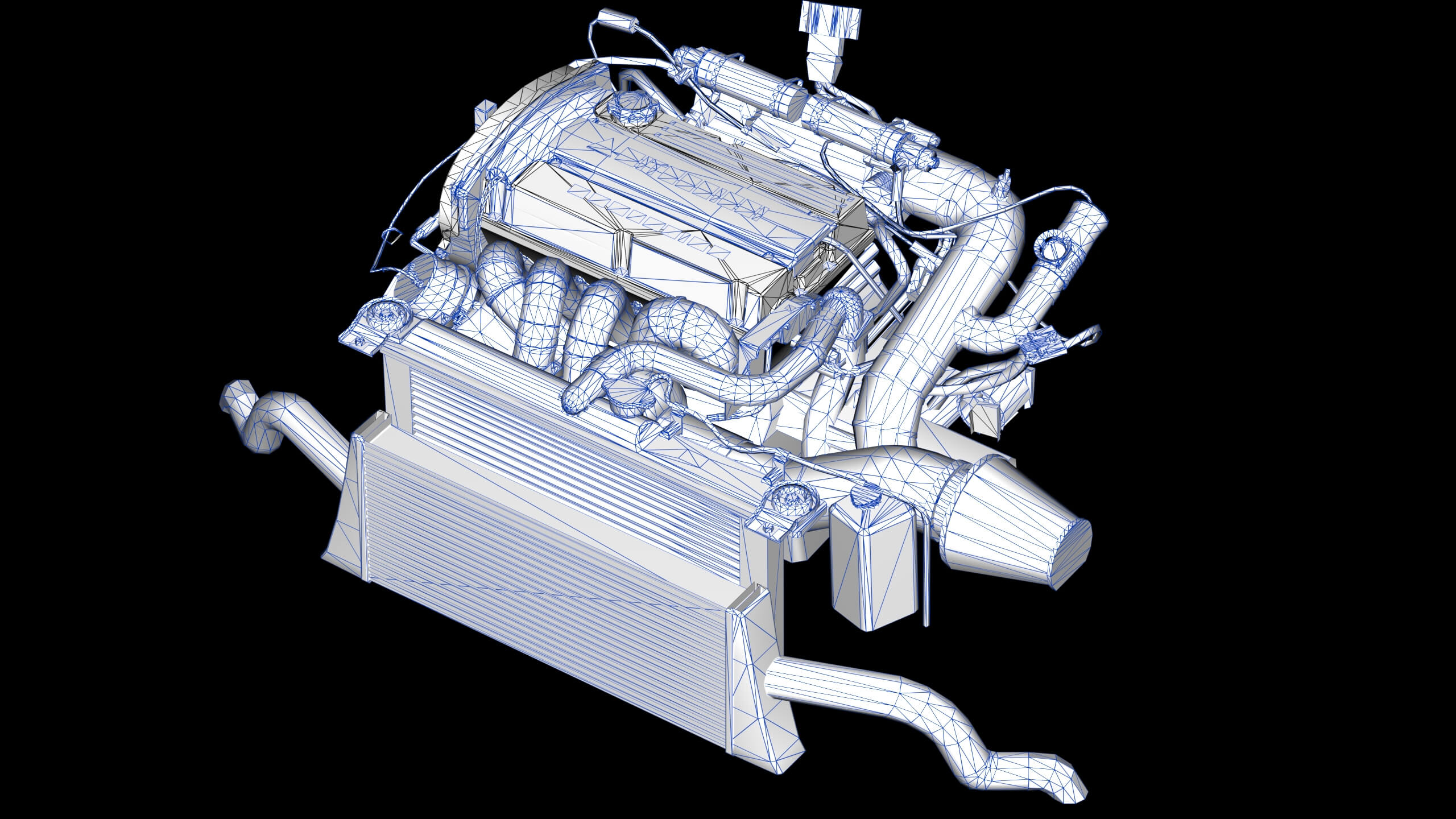 4G63T Evolution Inline 4 Engine - 3D Model by impulse99