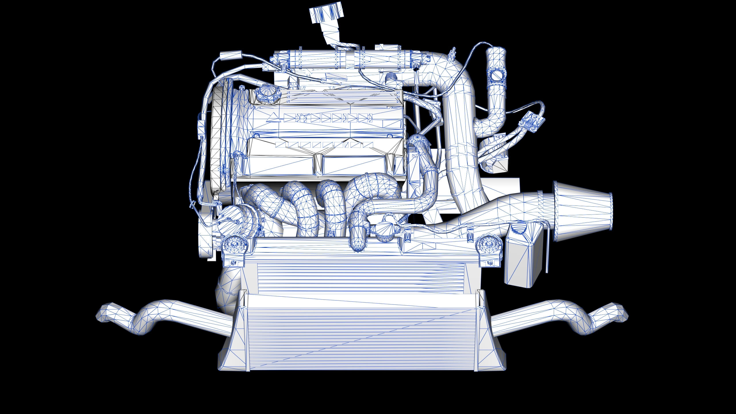 4G63T Evolution Inline 4 Engine - 3D Model by impulse99