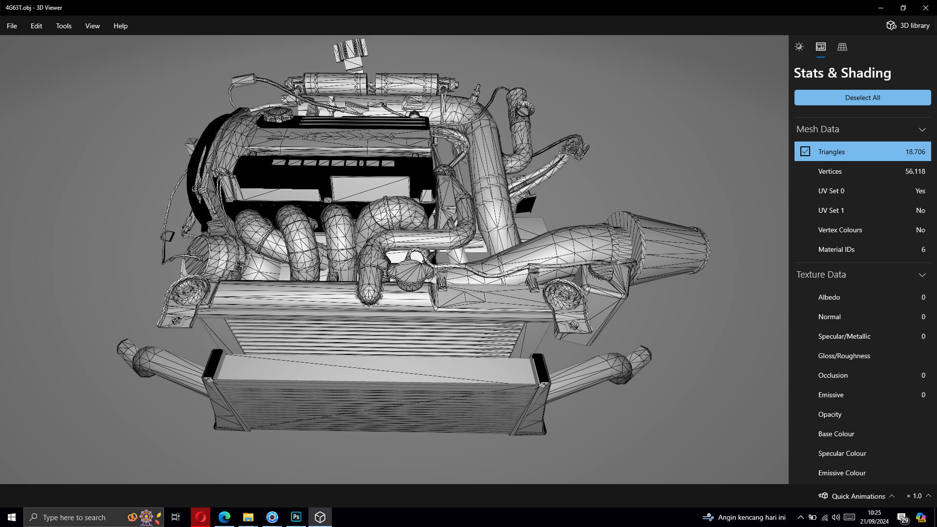 4G63T Evolution Inline 4 Engine - 3D Model by impulse99