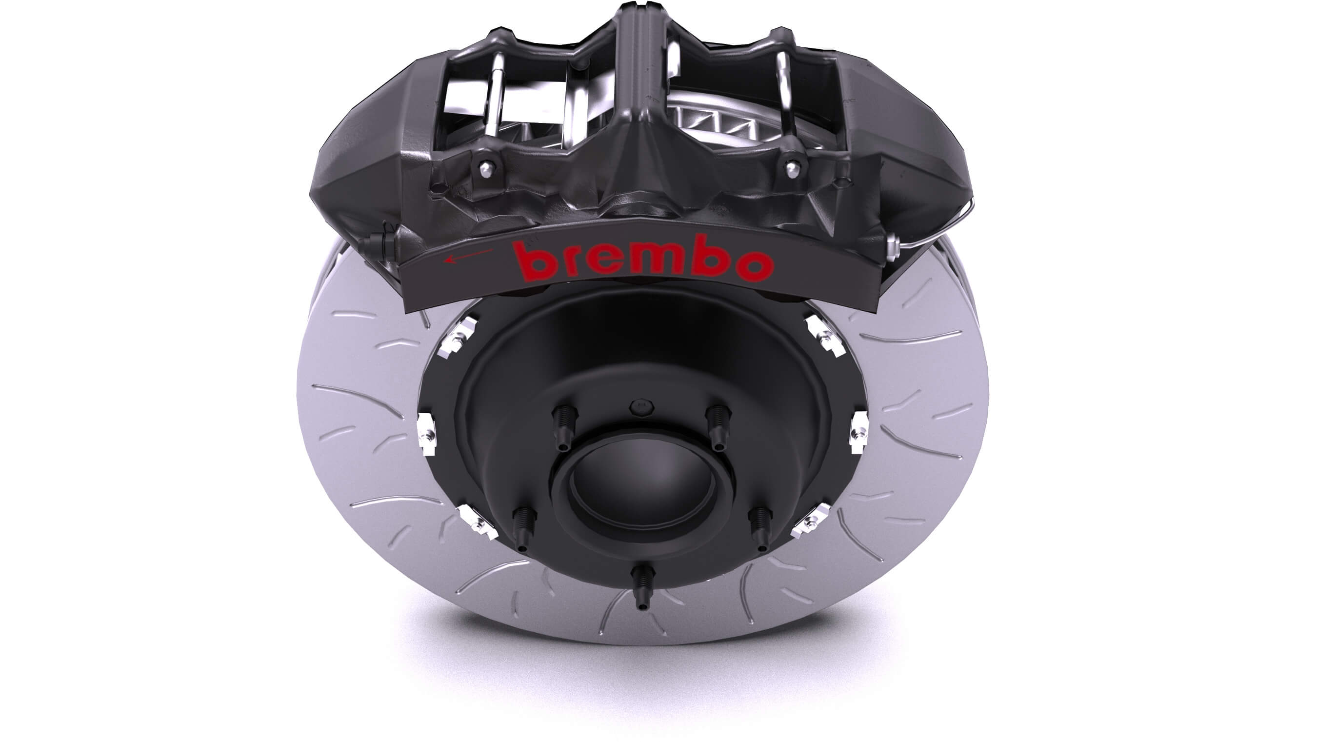Brembo GTS 6-Pot Brake Kit 3D Model by impulse99