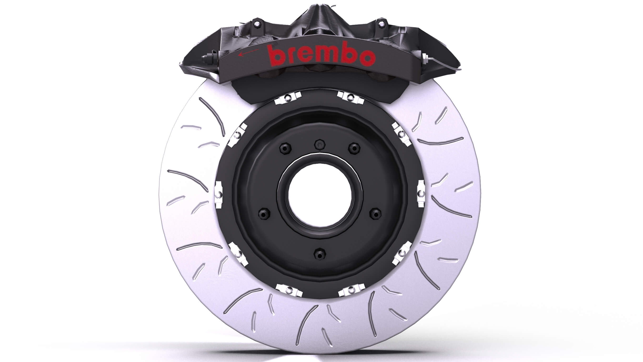 Brembo GTS 6-Pot Brake Kit 3D Model by impulse99