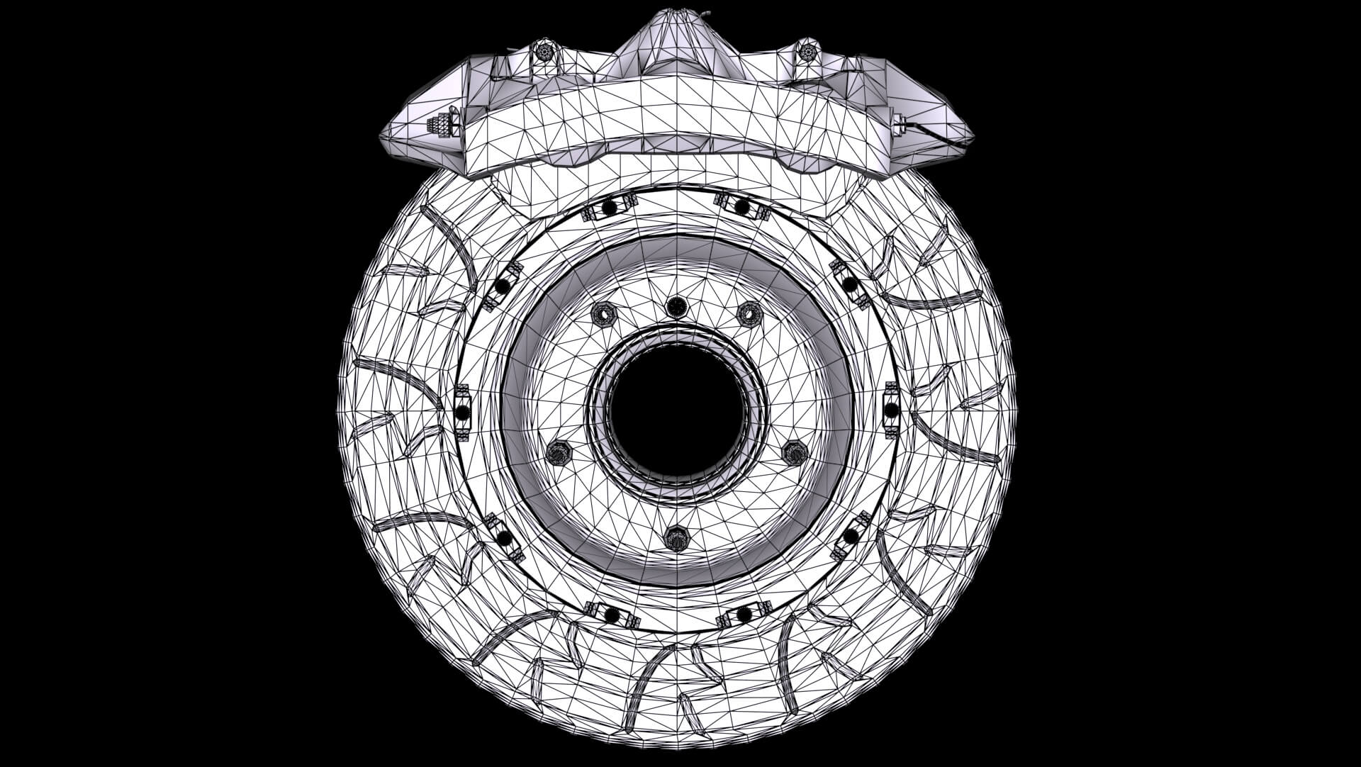 Brembo GTS 6-Pot Brake Kit 3D Model by impulse99