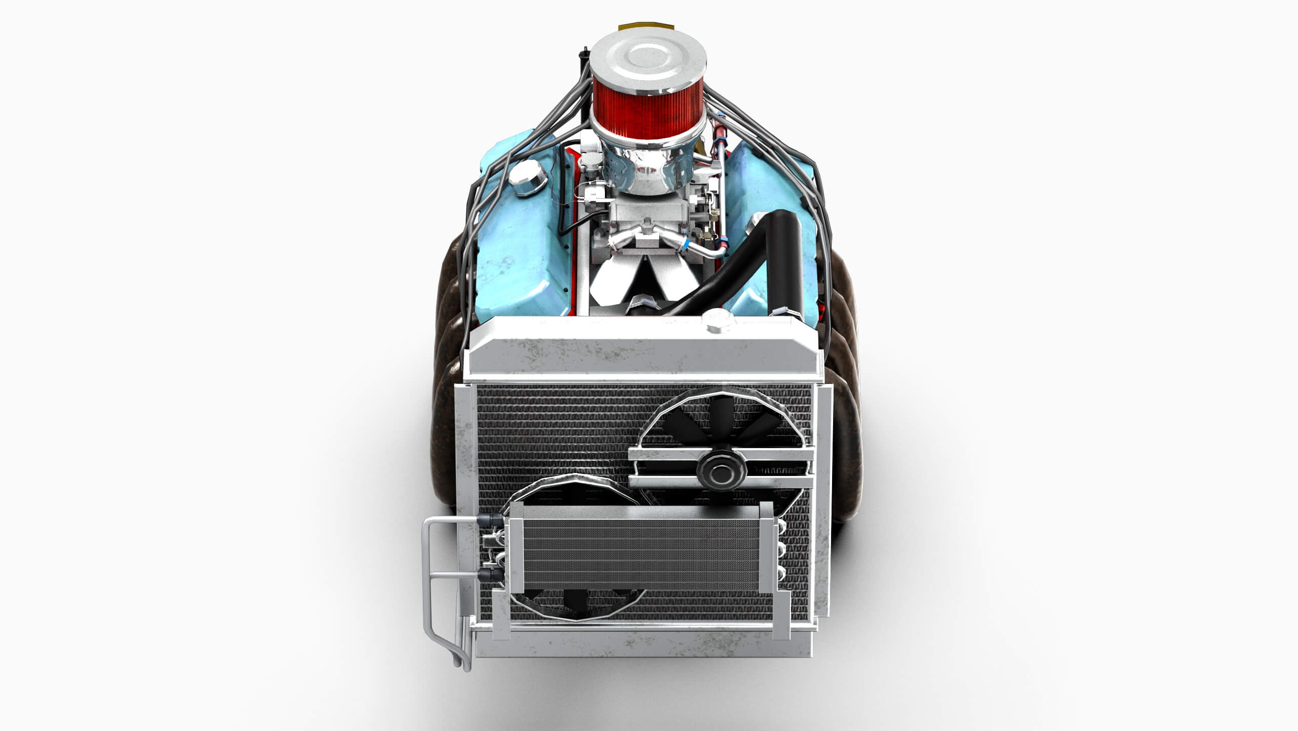 Chevy 454 Big Block V8 Engine - 3D Model by impulse99