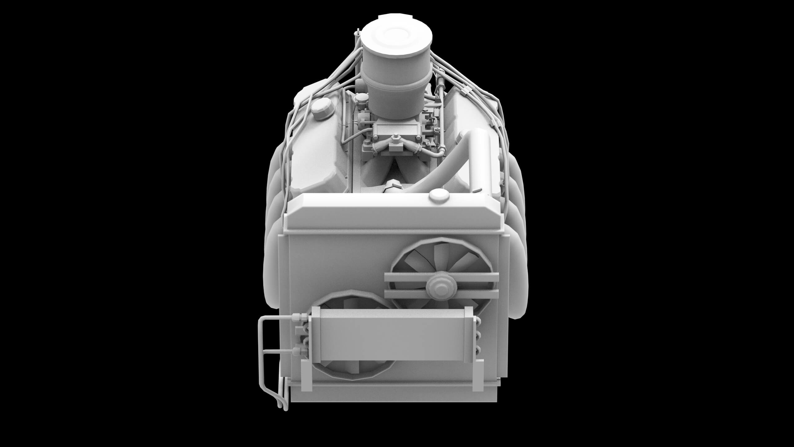 Chevy 454 Big Block V8 Engine - 3D Model by impulse99