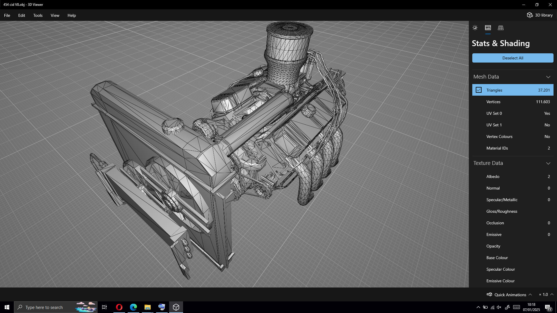 Chevy 454 Big Block V8 Engine - 3D Model by impulse99