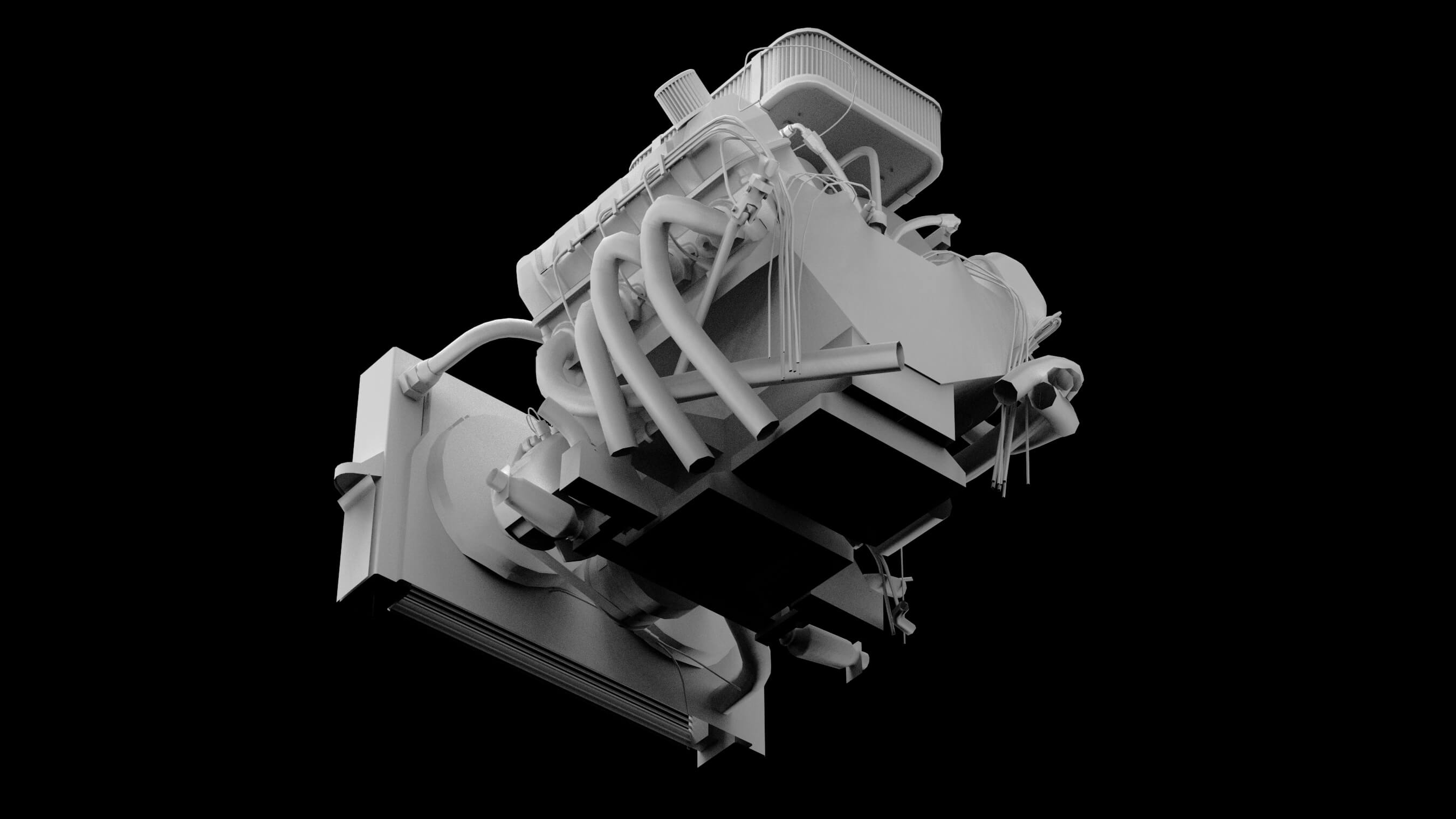 Chevy 632 V8 Racing - 3D Model by impulse99