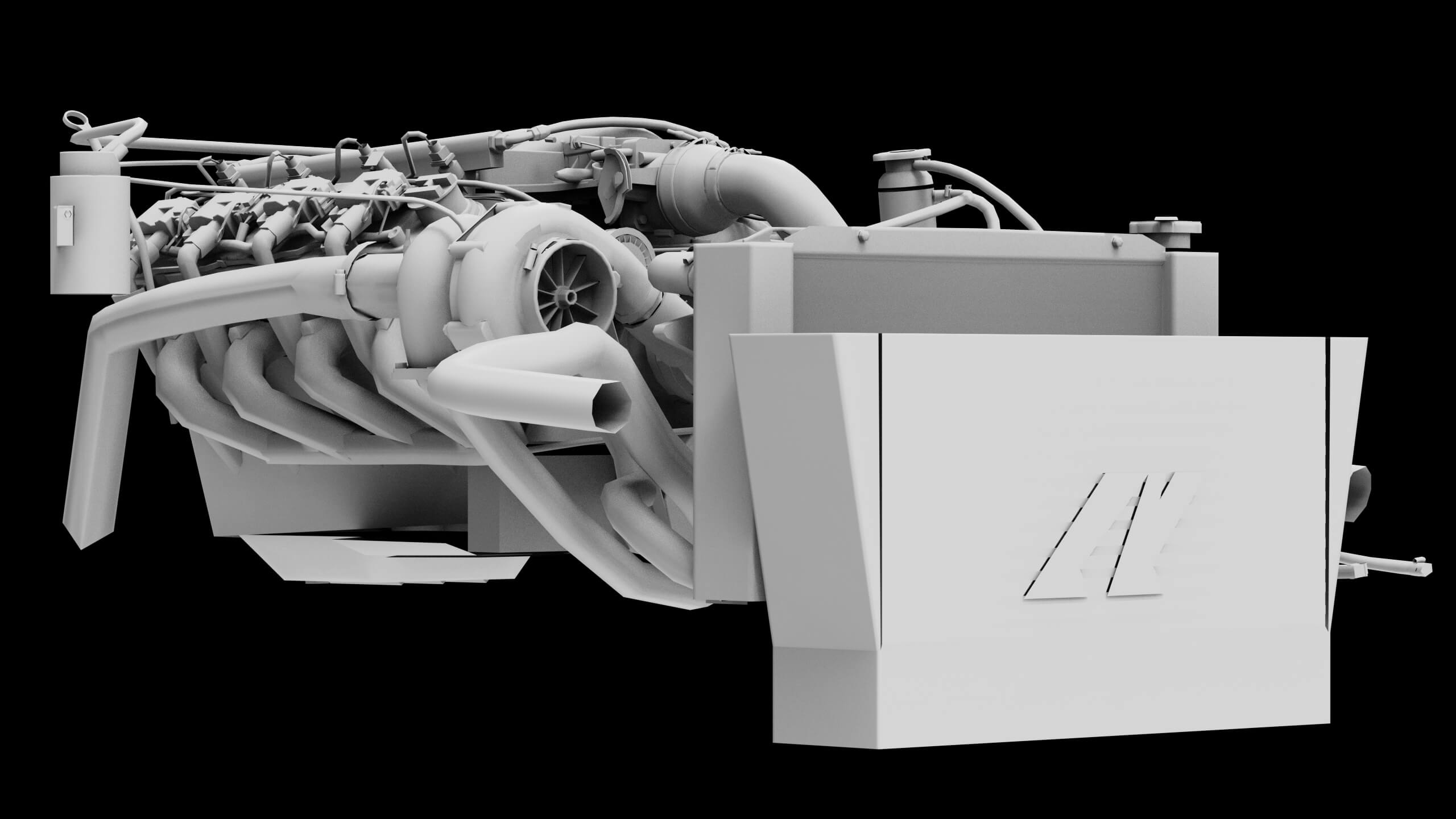 Chevy LS V8 Turbocharged - 3D Model by impulse99