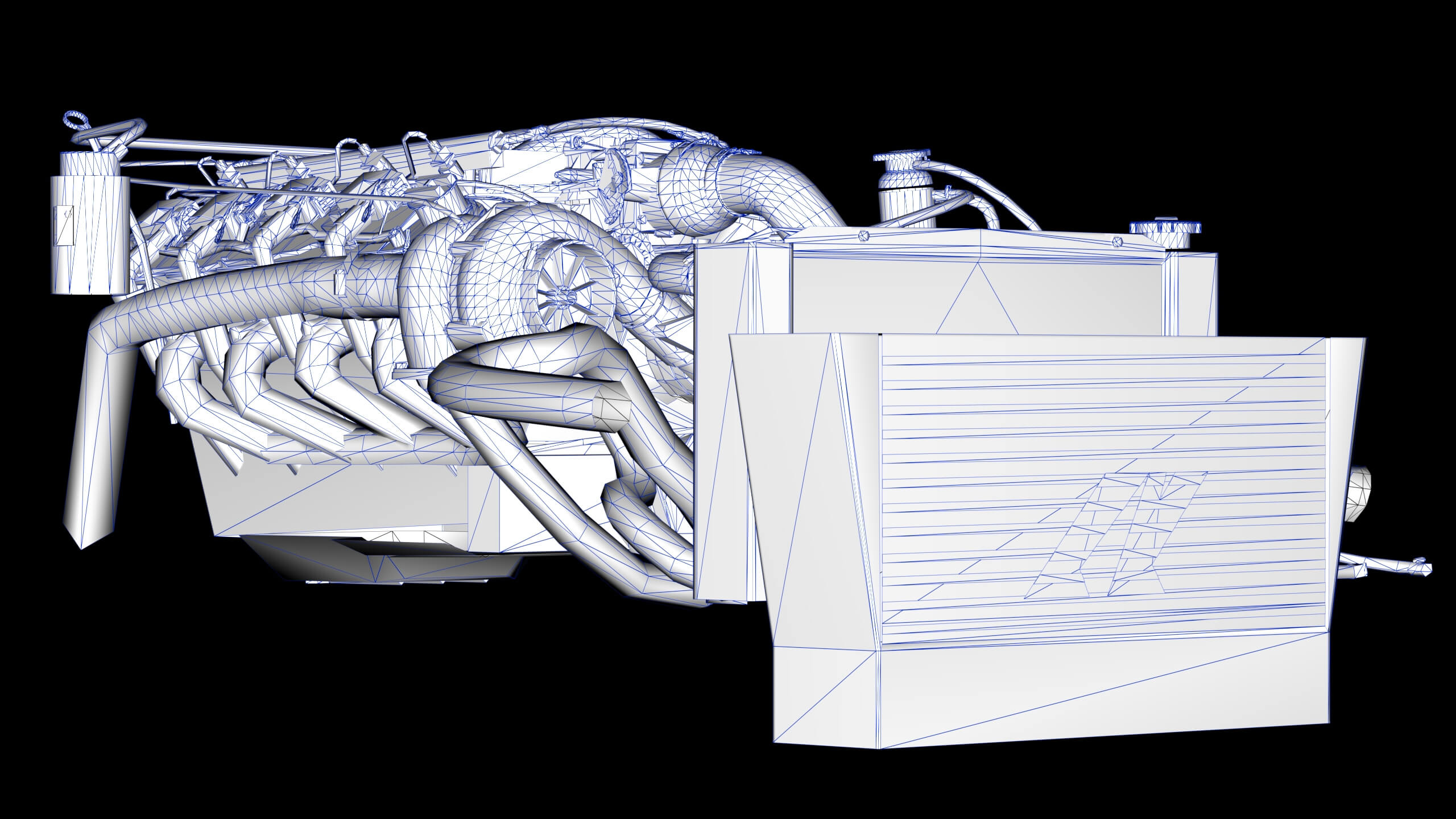 Chevy LS V8 Turbocharged - 3D Model by impulse99