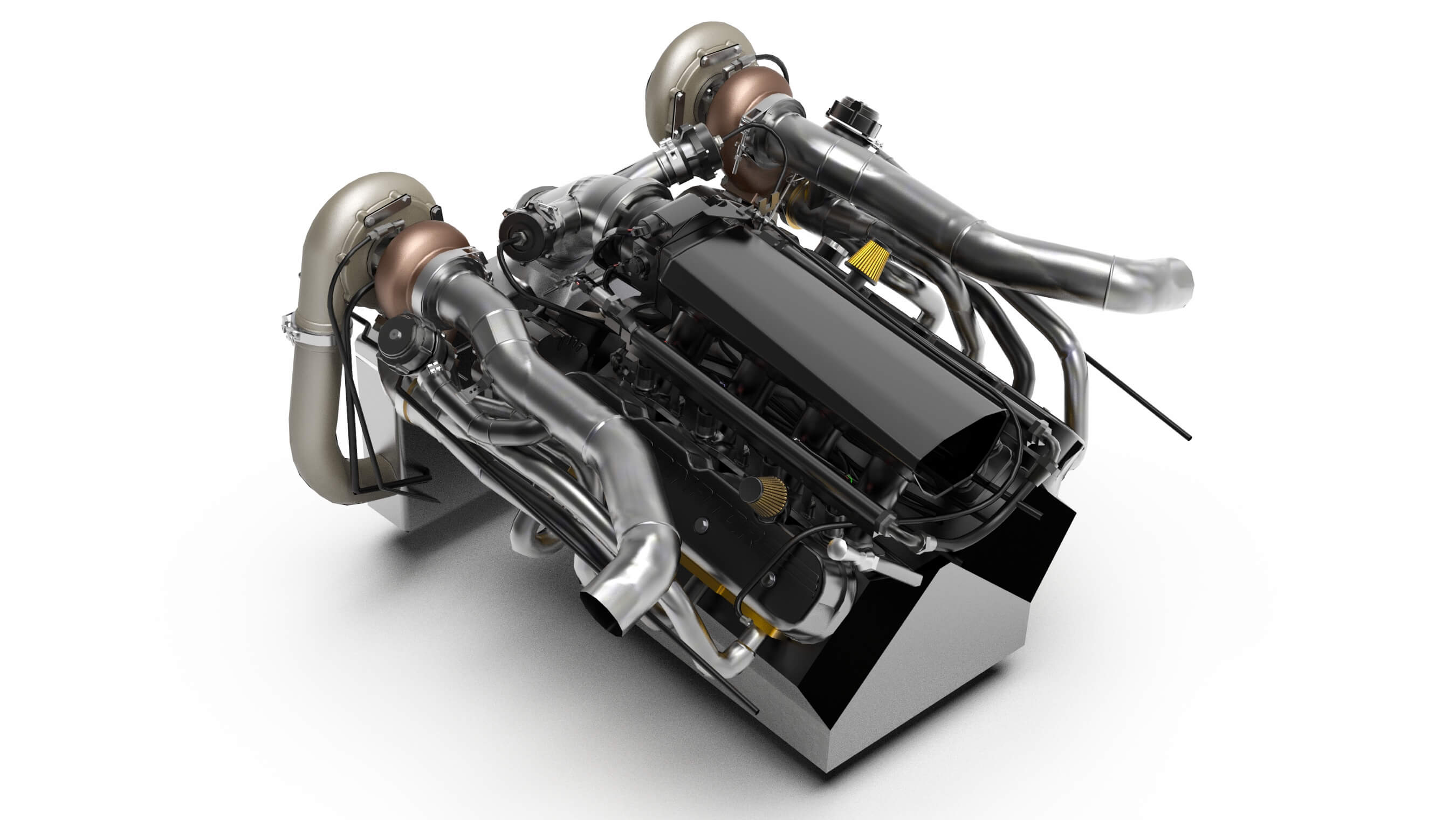 Chevy LS1 V8 Twin Turbo - 3D Model by impulse99
