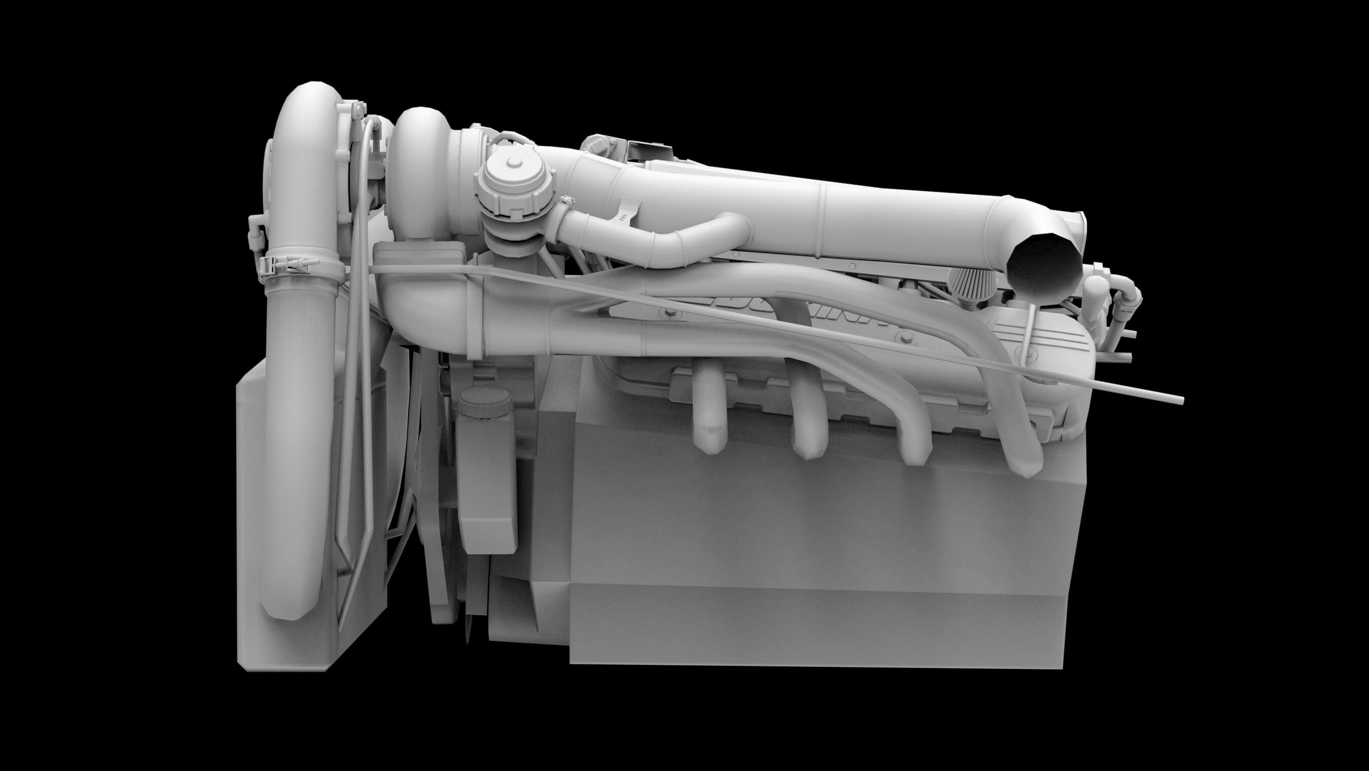 Chevy LS1 V8 Twin Turbo - 3D Model by impulse99