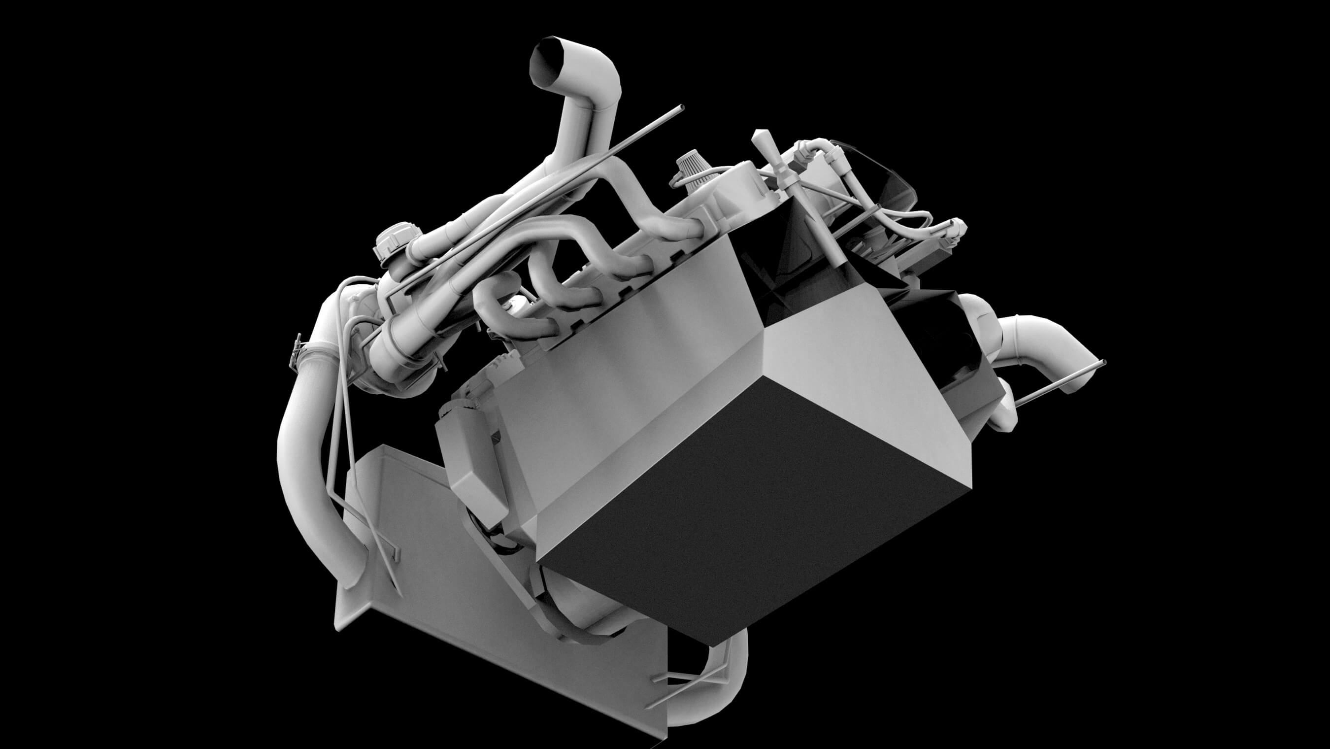 Chevy LS1 V8 Twin Turbo - 3D Model by impulse99