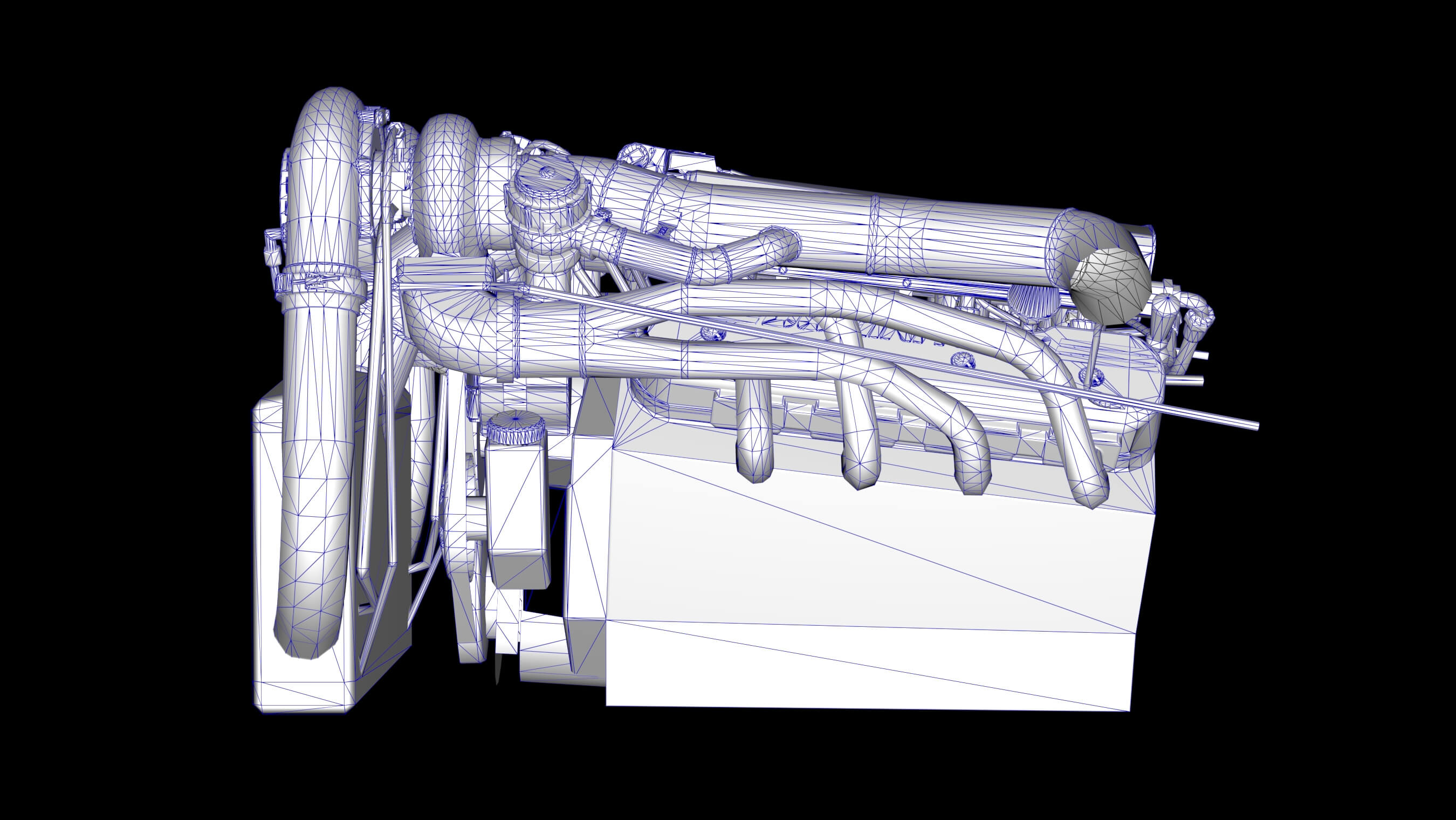 Chevy LS1 V8 Twin Turbo - 3D Model by impulse99