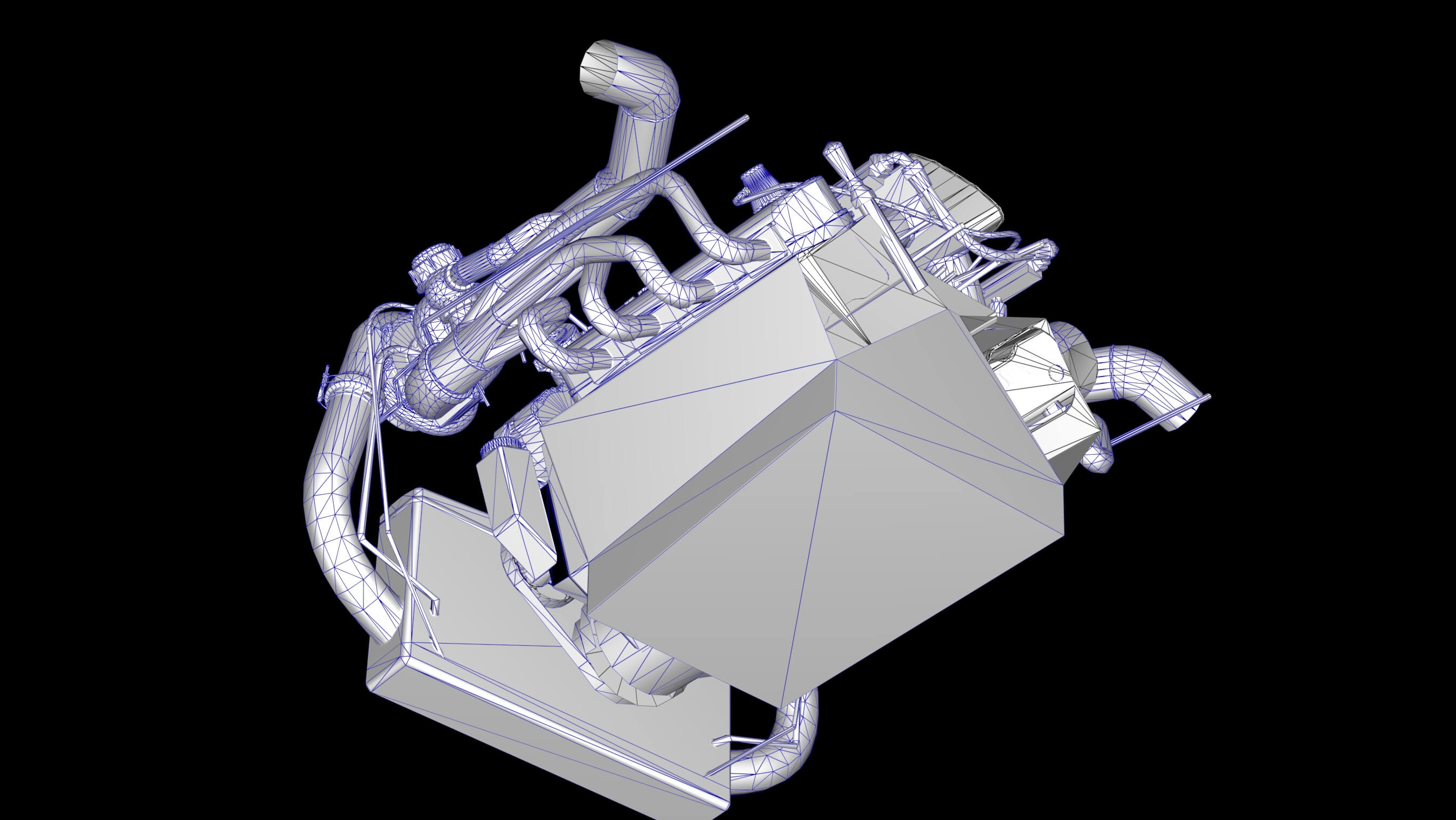 Chevy LS1 V8 Twin Turbo - 3D Model by impulse99
