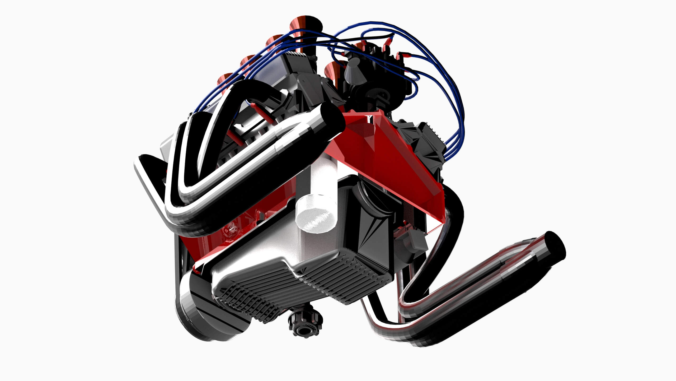 Chevy Small Block V8 Engine - 3D Model by impulse99