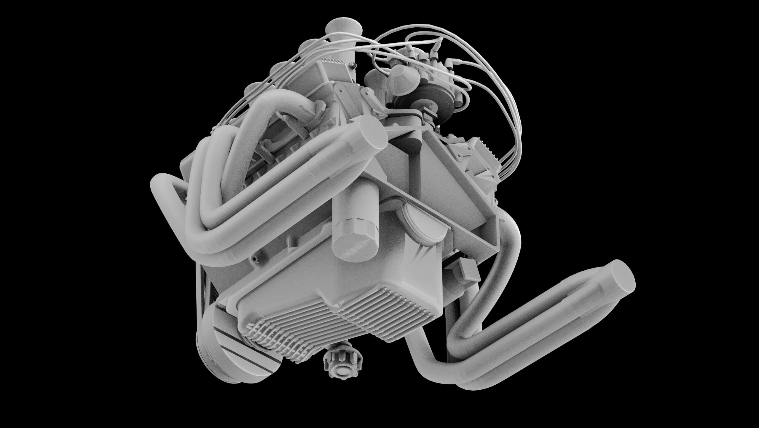 Chevy Small Block V8 Engine - 3D Model by impulse99