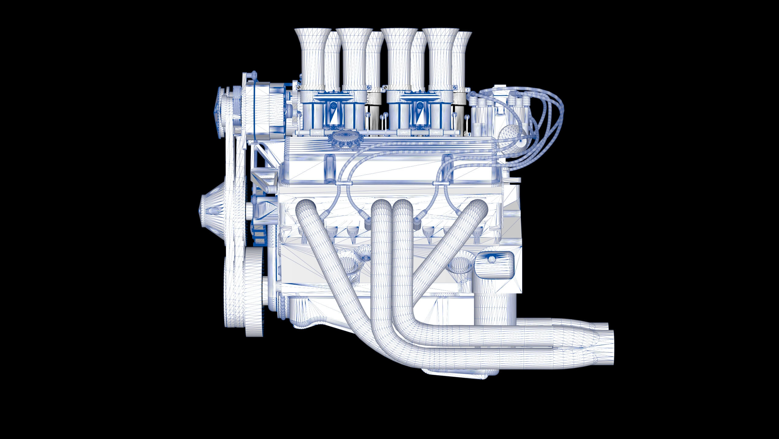 Chevy Small Block V8 Engine - 3D Model by impulse99