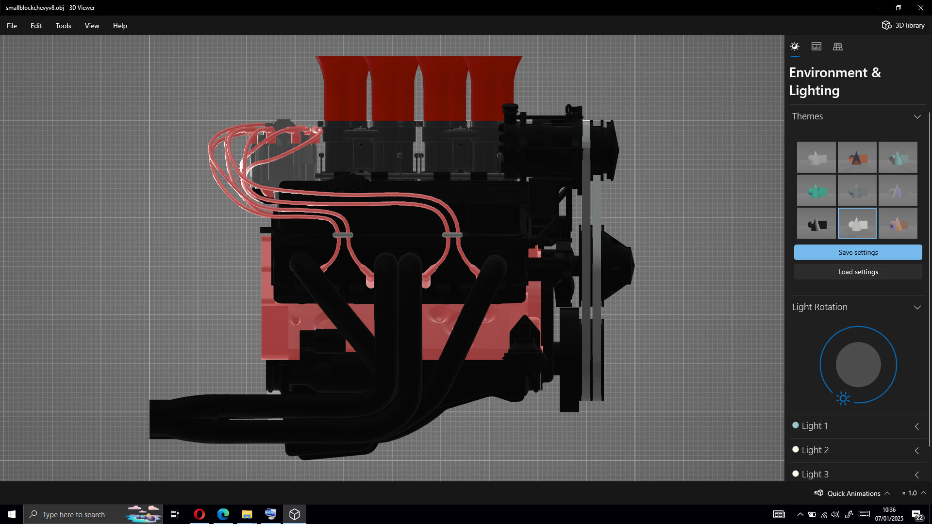 Chevy Small Block V8 Engine - 3D Model by impulse99