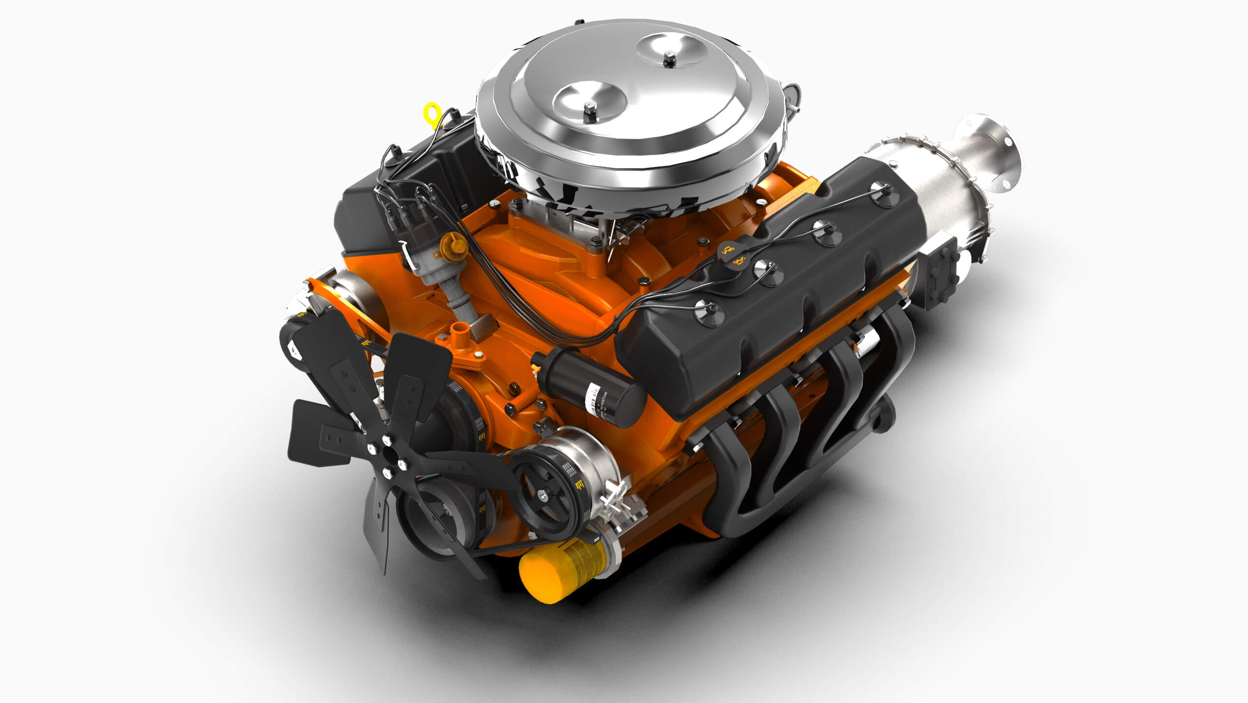 Dodge 426 Hemi V8 Engine - 3D Model by impulse99