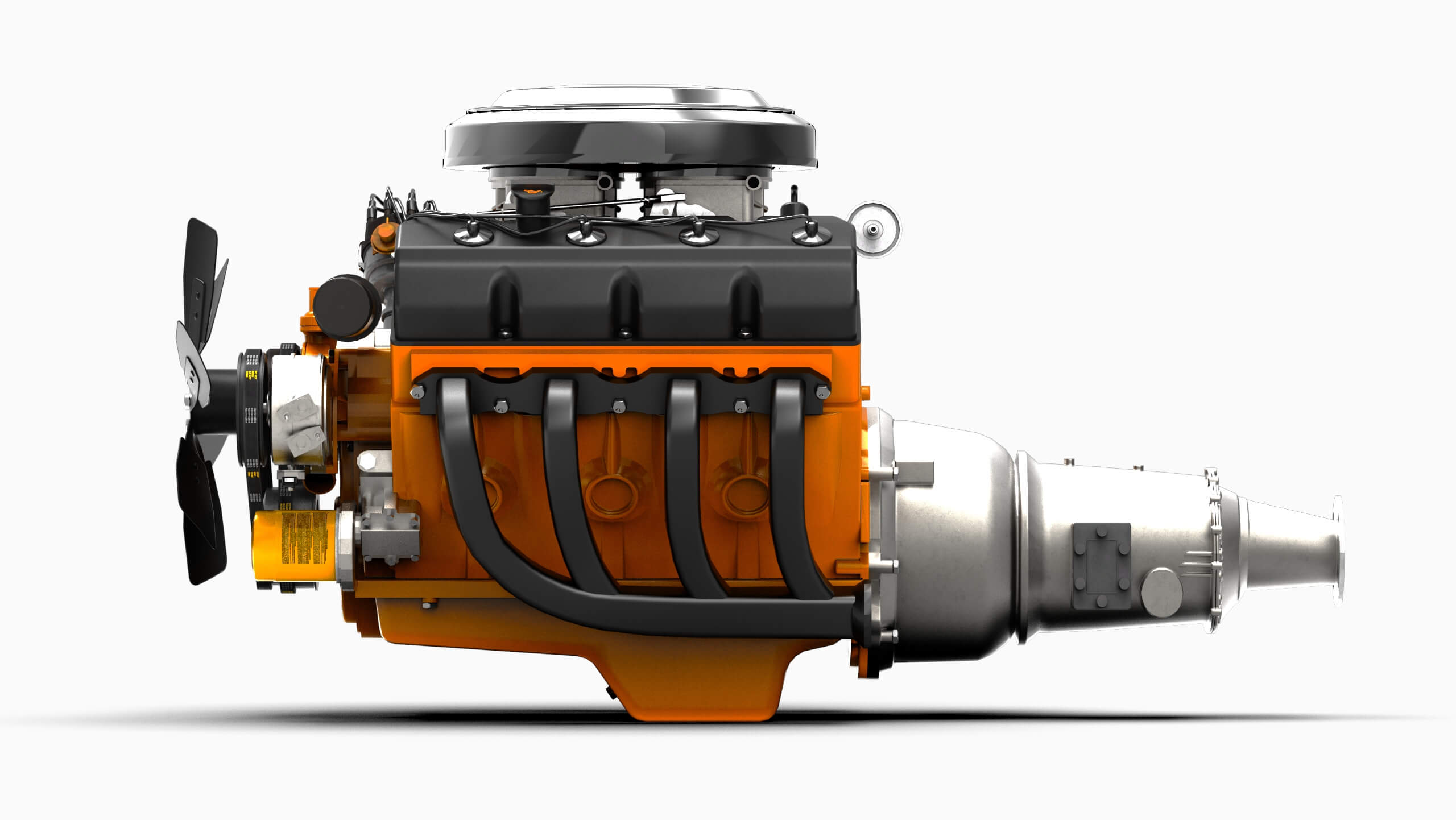 Dodge 426 Hemi V8 Engine - 3D Model by impulse99