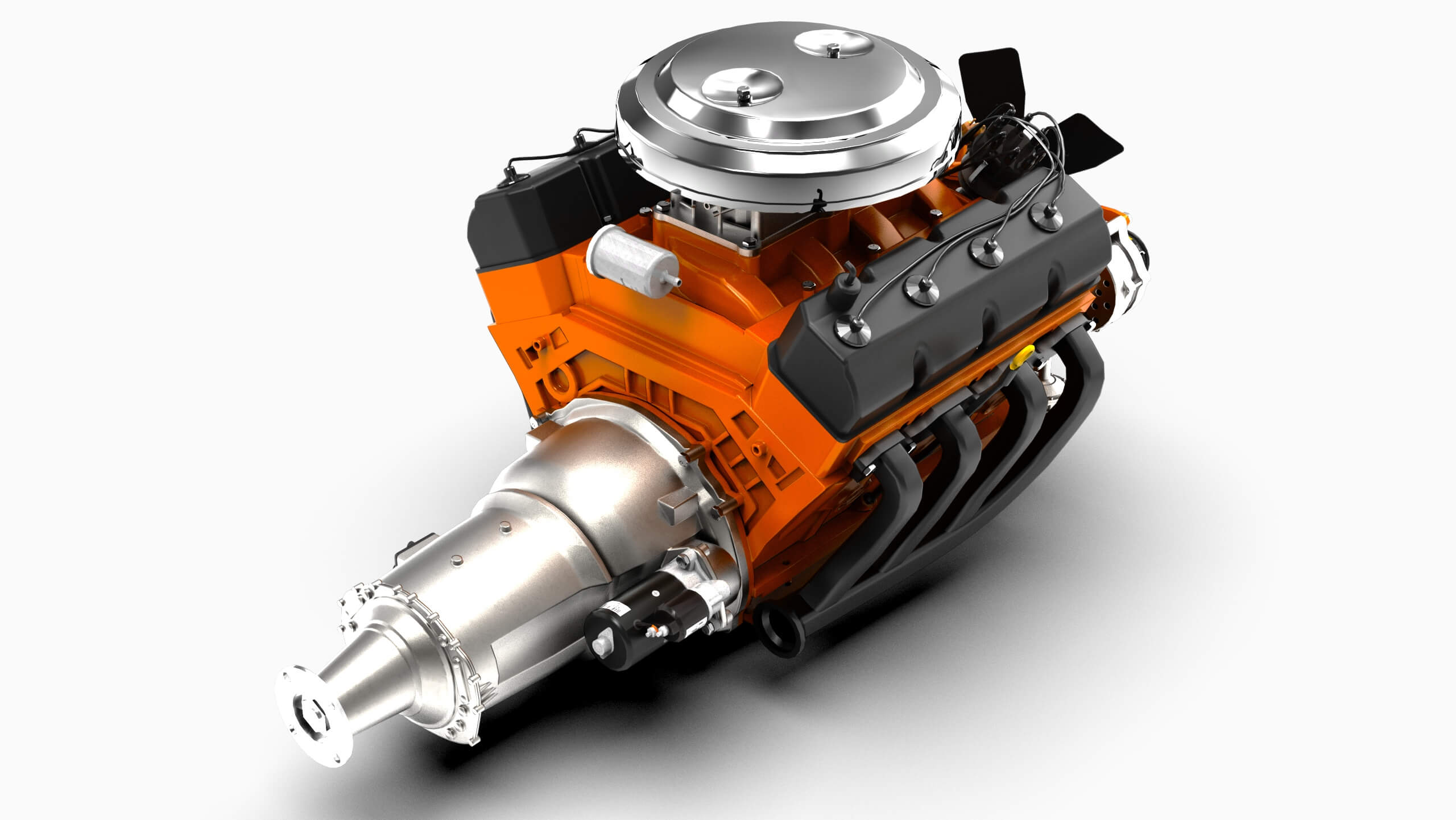 Dodge 426 Hemi V8 Engine - 3D Model by impulse99