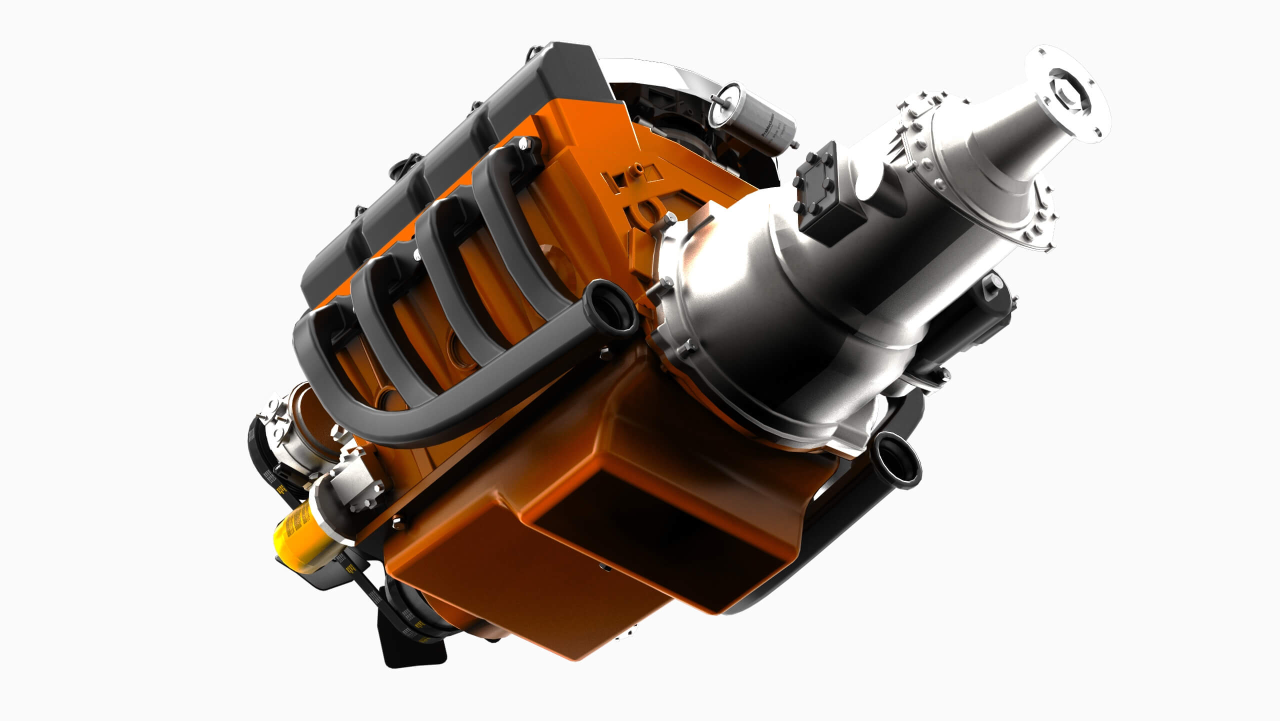 Dodge 426 Hemi V8 Engine - 3D Model by impulse99