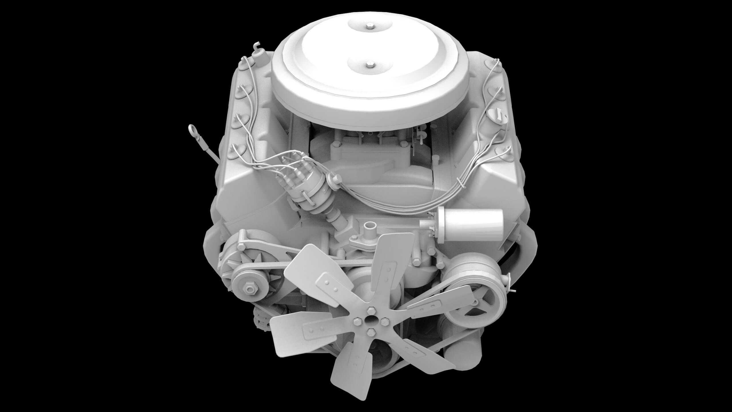 Dodge 426 Hemi V8 Engine - 3D Model by impulse99