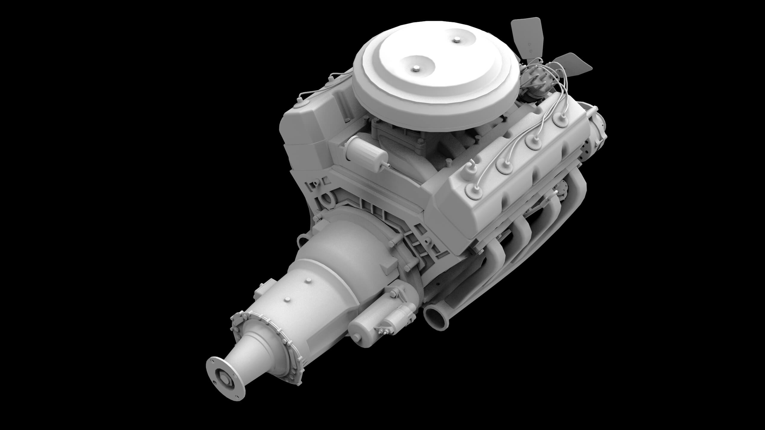 Dodge 426 Hemi V8 Engine - 3D Model by impulse99