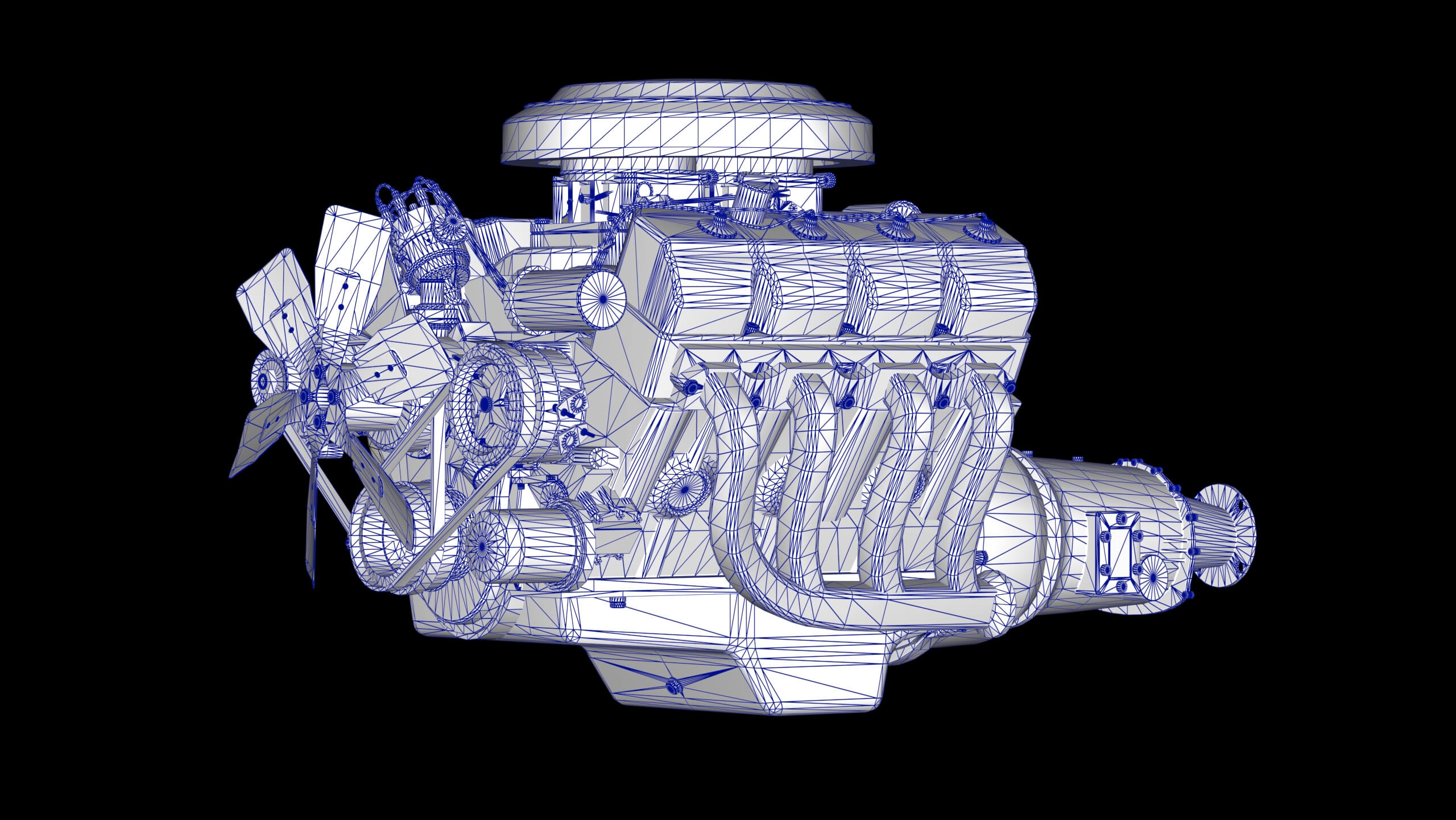 Dodge 426 Hemi V8 Engine - 3D Model by impulse99