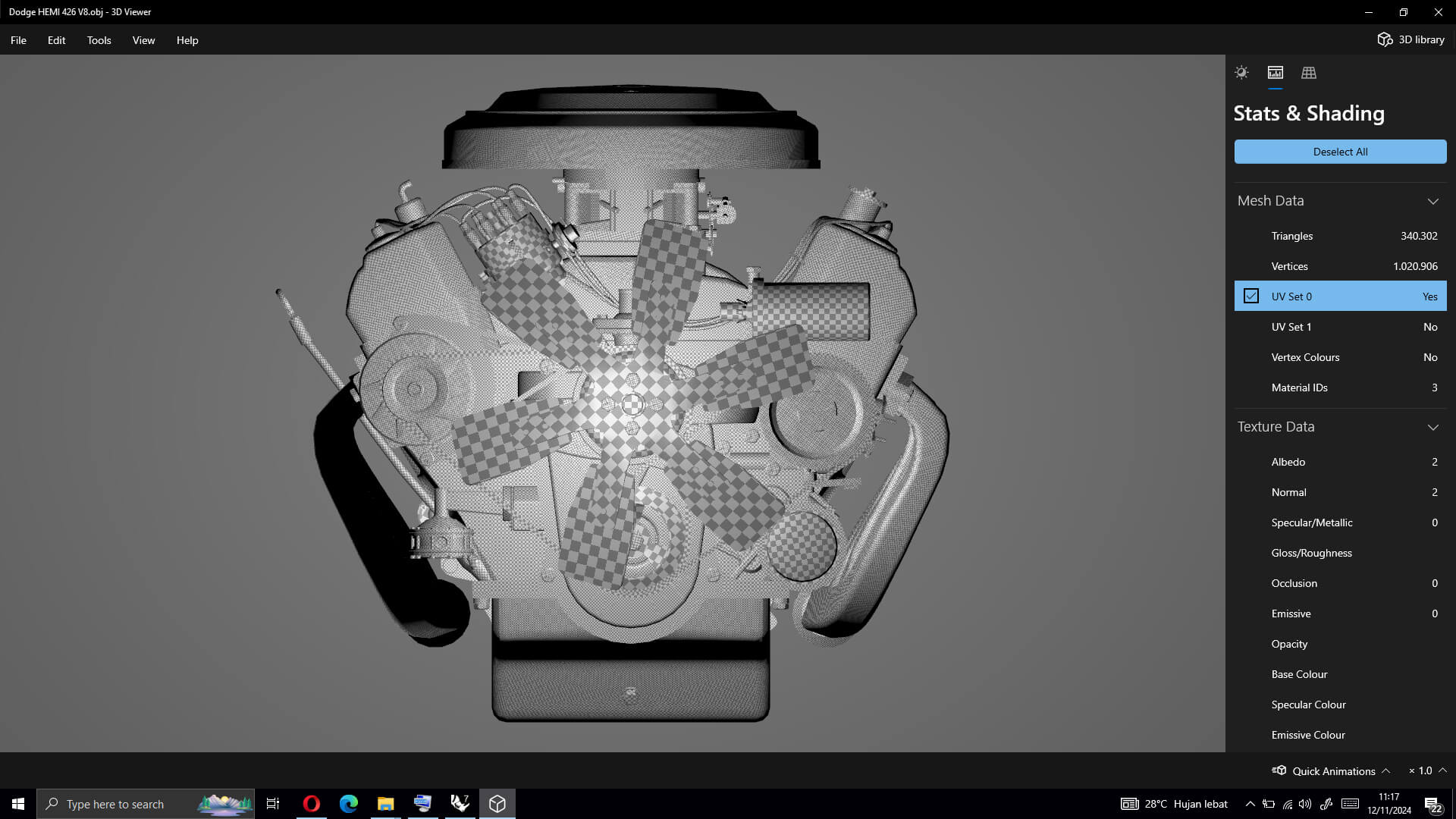 Dodge 426 Hemi V8 Engine - 3D Model by impulse99