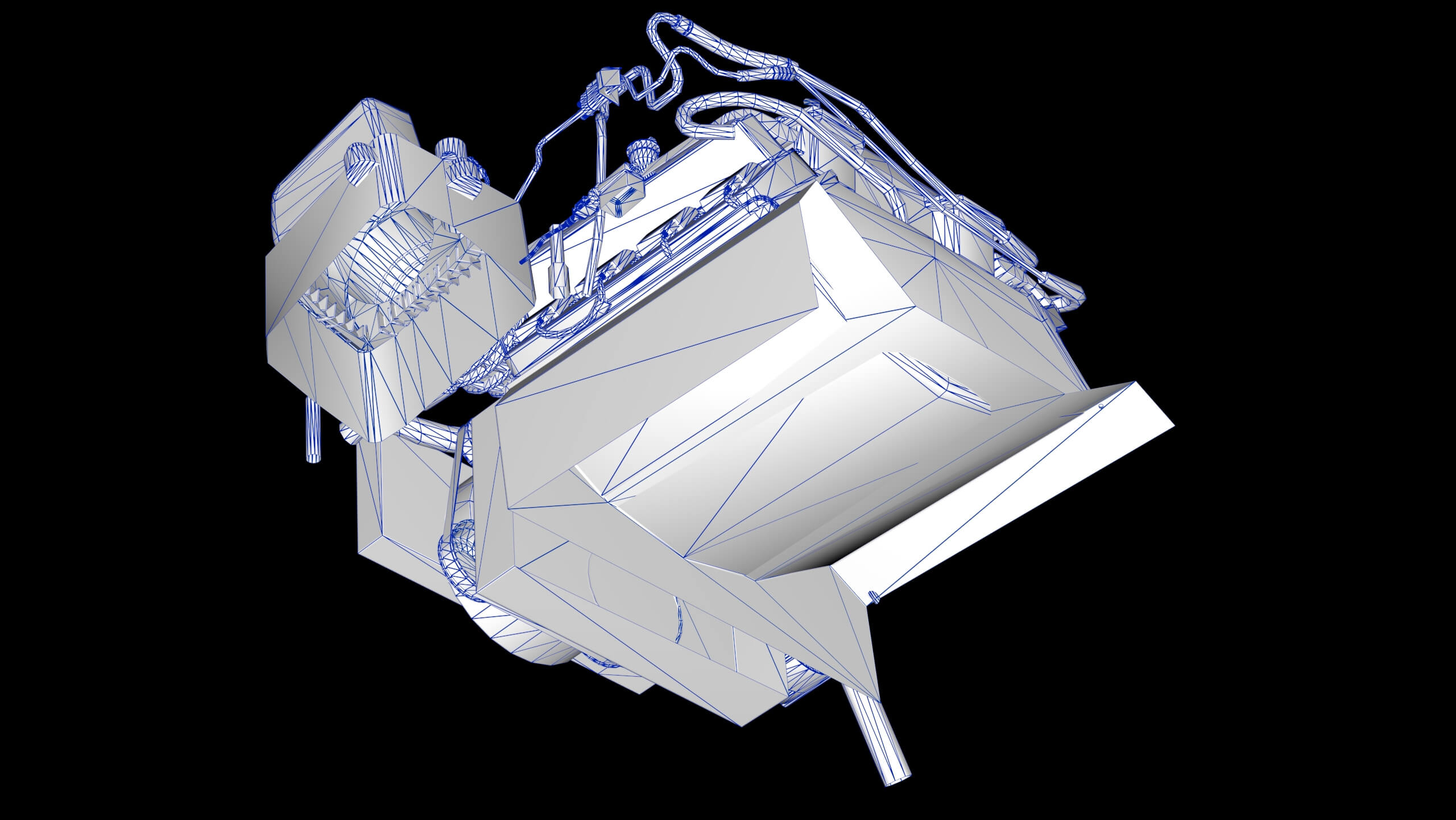 Dodge Hellcat Supercharged Hemi V8 Engine - 3D Model by impulse99