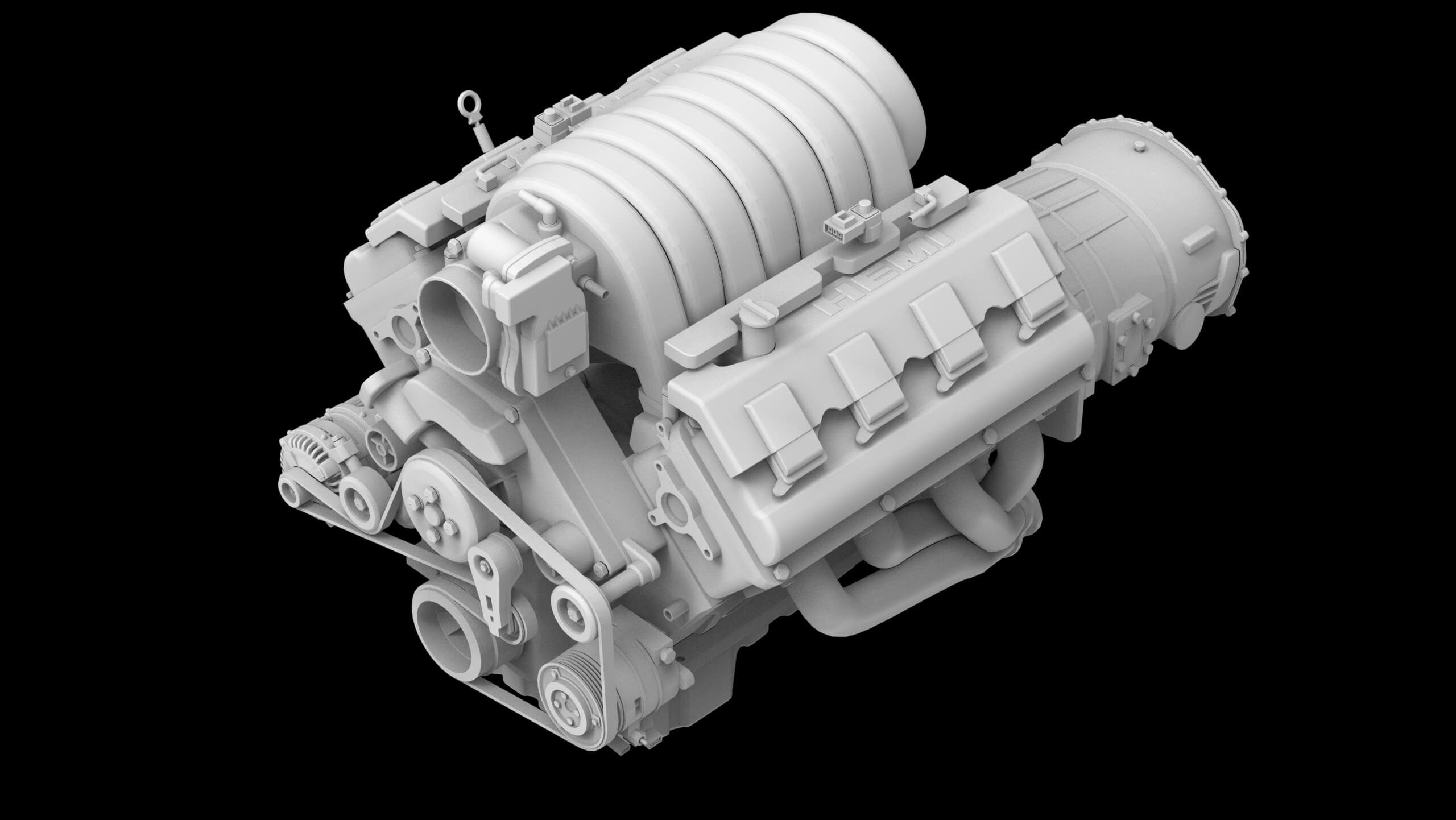 Dodge SRT Hemi V8 - 3D Model by impulse99