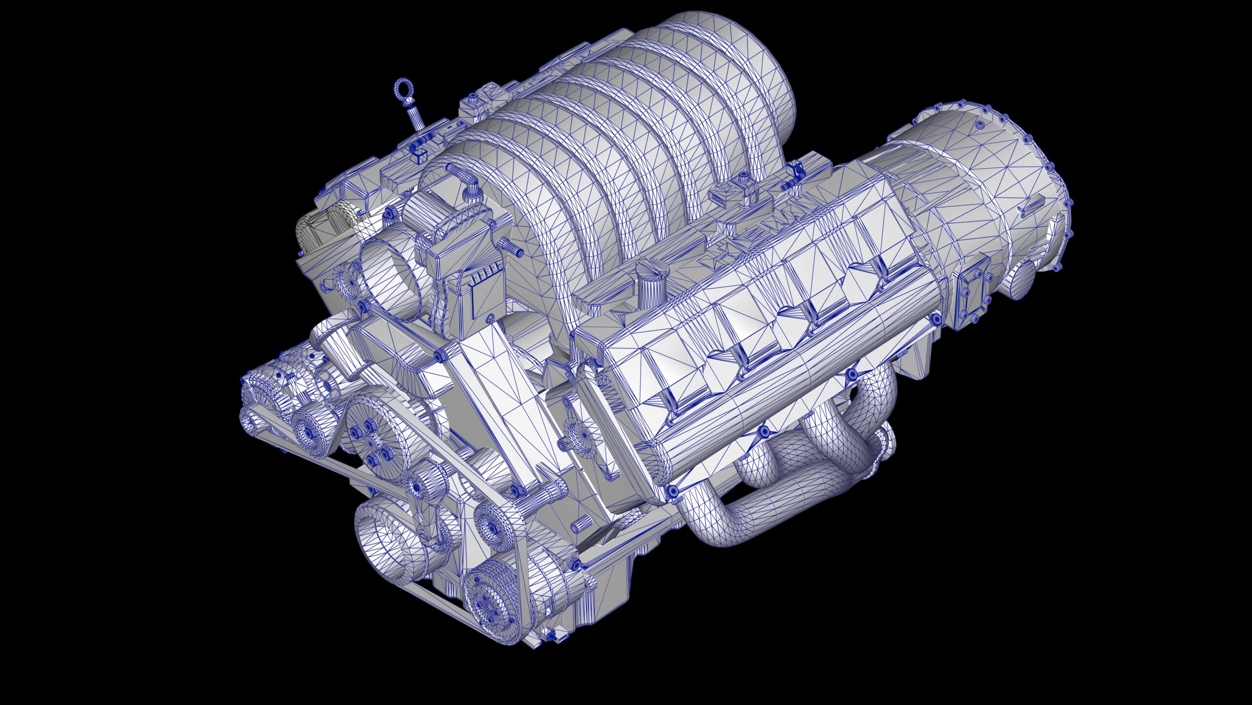 Dodge SRT Hemi V8 - 3D Model by impulse99