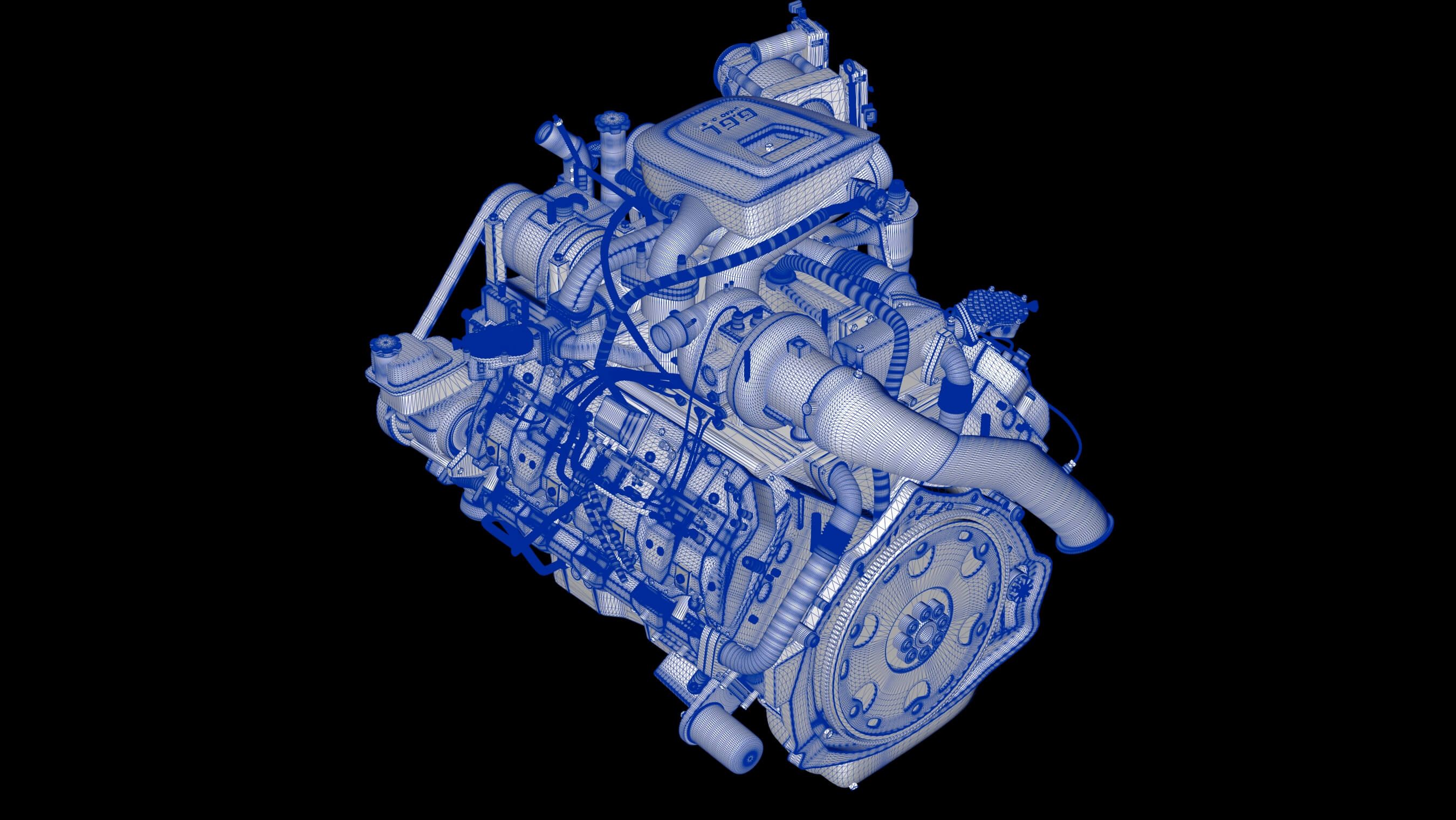 Duramax Diesel Turbo V8 Engine - 3D Model by impulse99