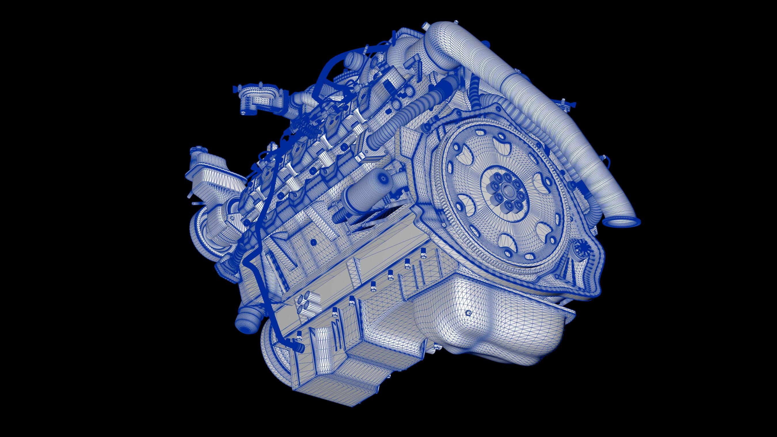 Duramax Diesel Turbo V8 Engine - 3D Model by impulse99
