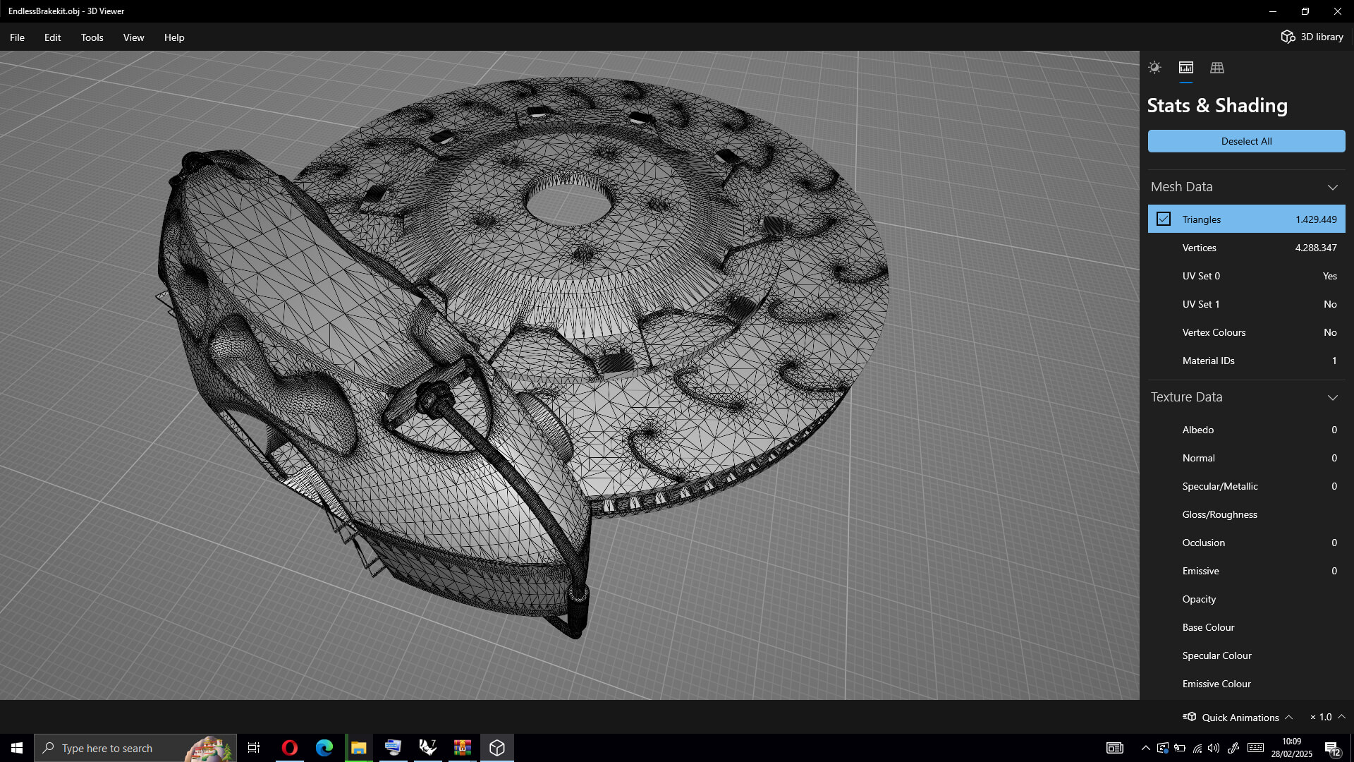 Endless Mono 4R Brake Kit - 3D Model by impulse99