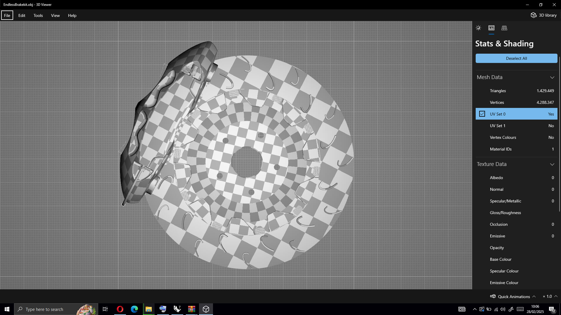 Endless Mono 4R Brake Kit - 3D Model by impulse99