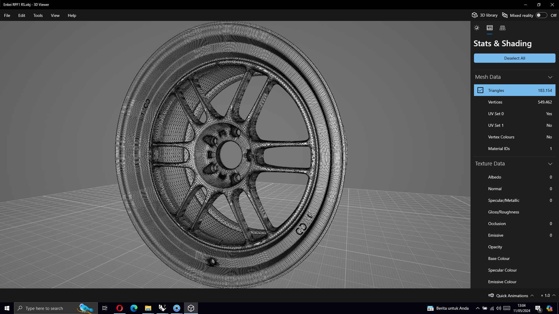 Enkei RPF1 RS - 3D Model by impulse99