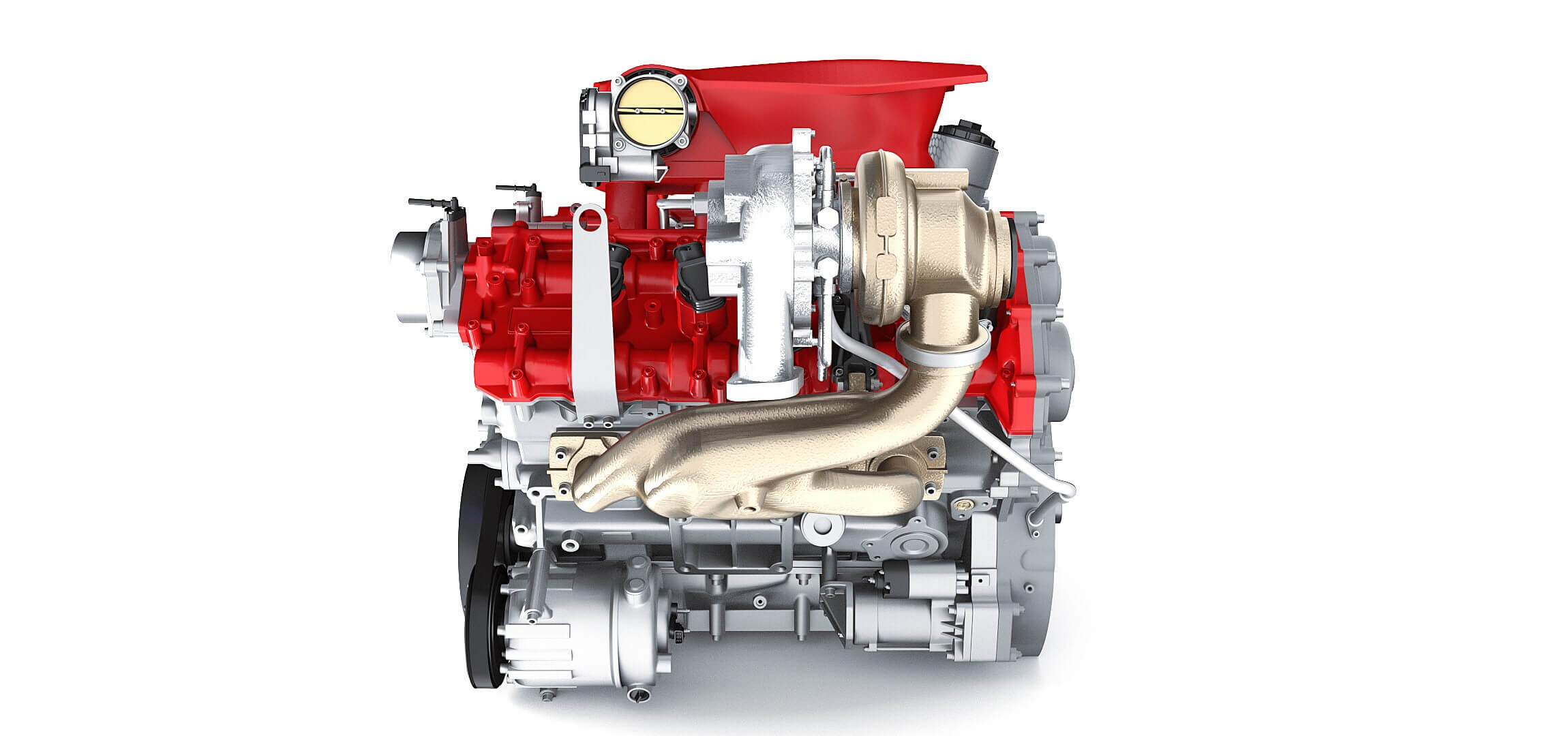 Ferrari 488 Twin Turbo V8 Engine - 3D Model by impulse99