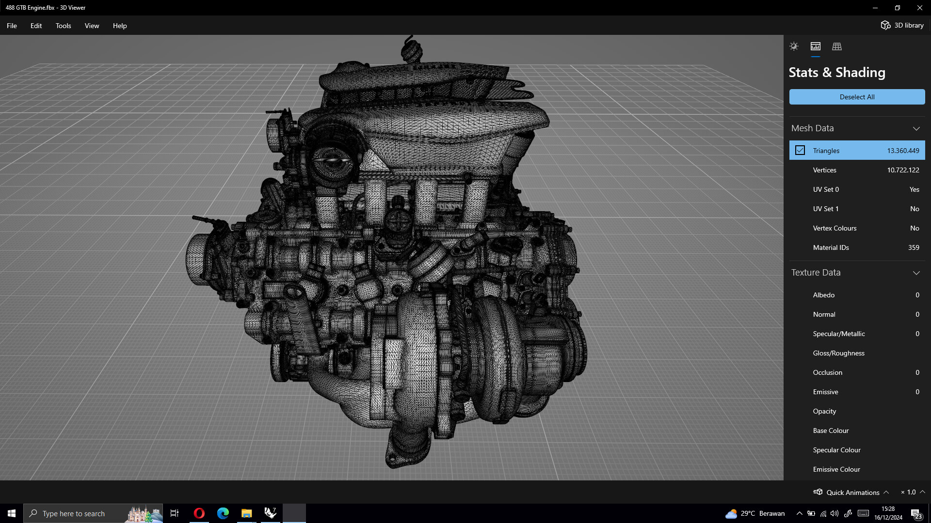 Ferrari 488 Twin Turbo V8 Engine - 3D Model by impulse99