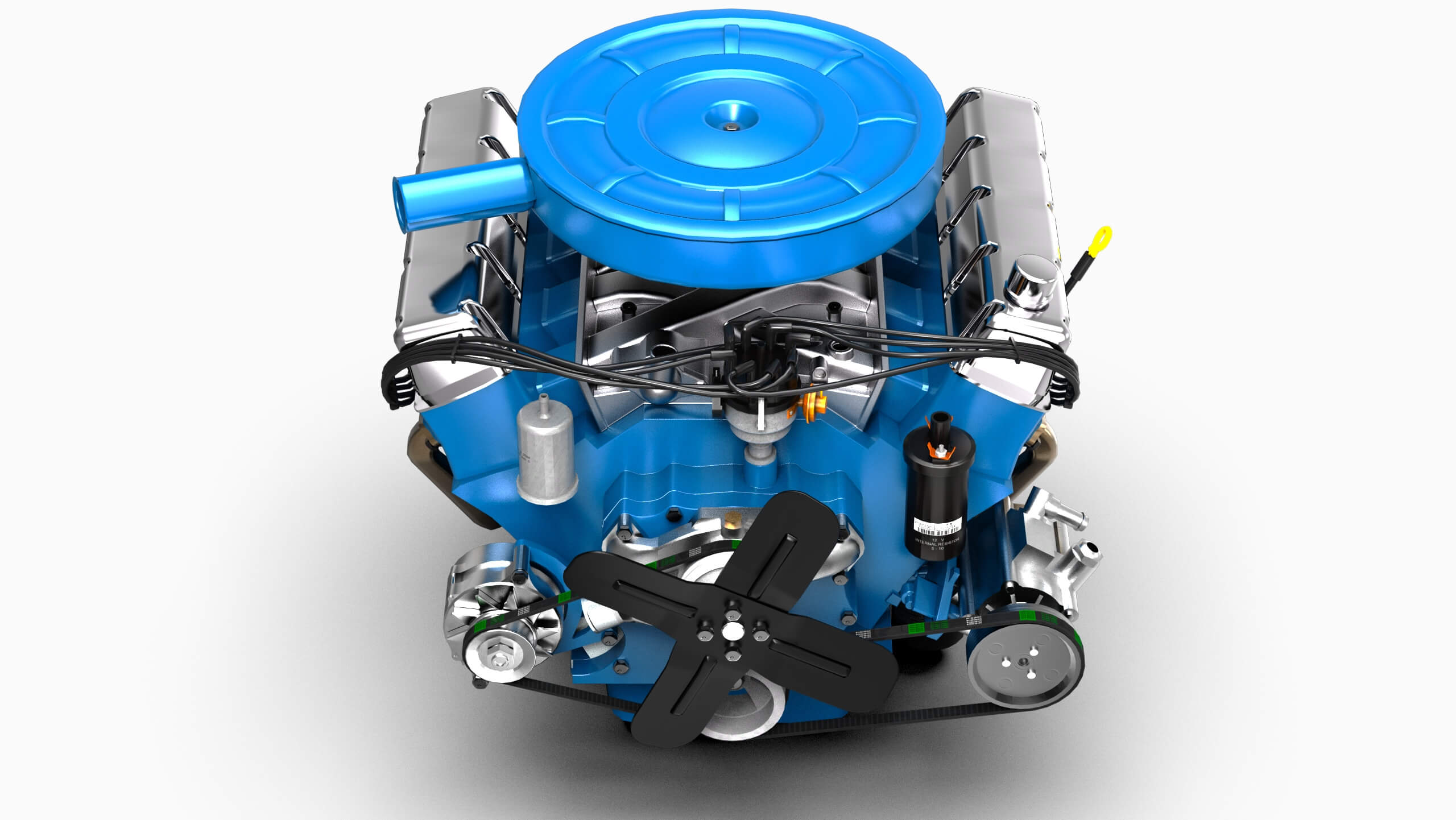 Ford 289 Ci V8 Engine - 3D Model by impulse99