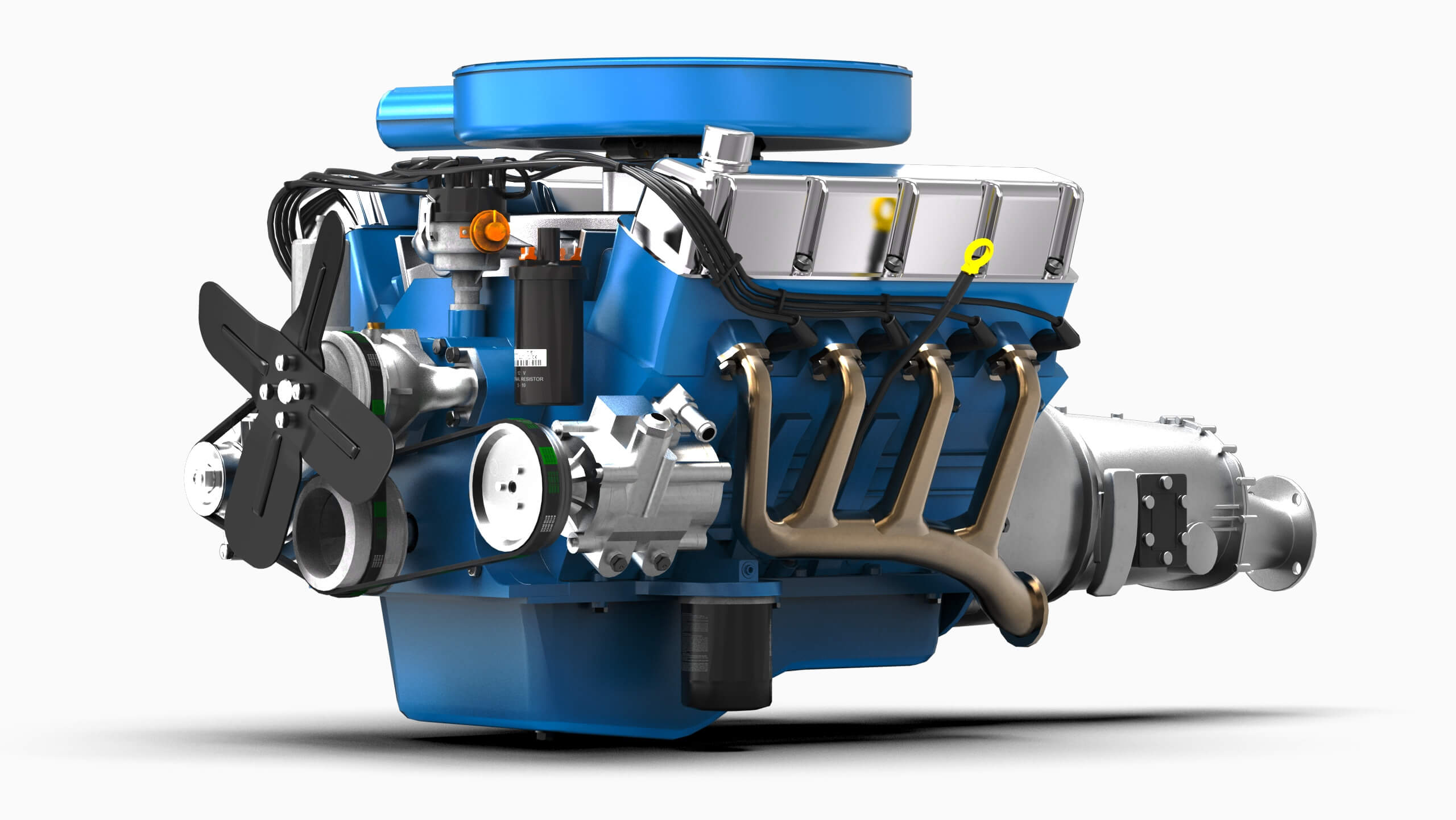 Ford 289 Ci V8 Engine - 3D Model by impulse99