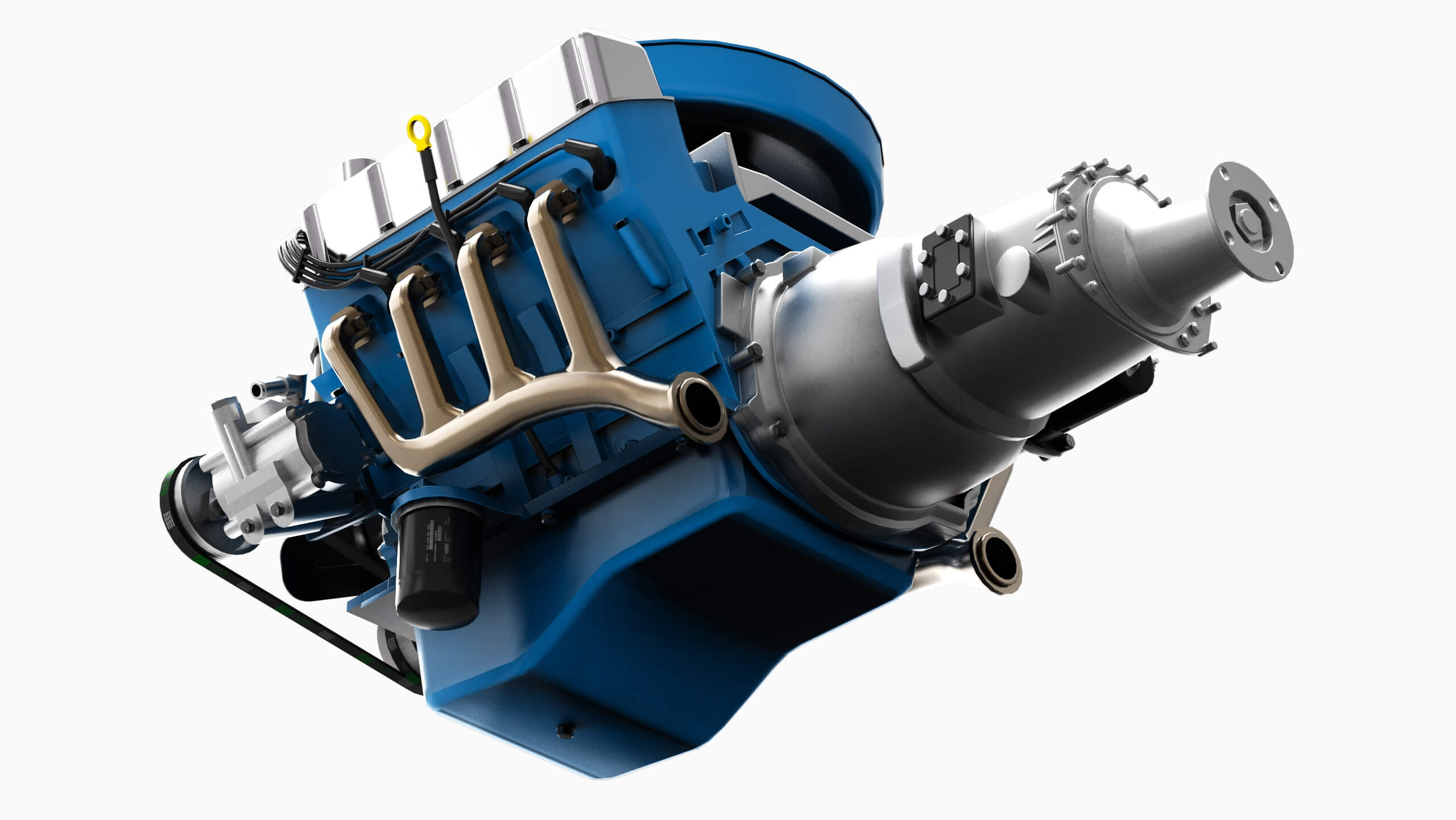 Ford 289 Ci V8 Engine - 3D Model by impulse99