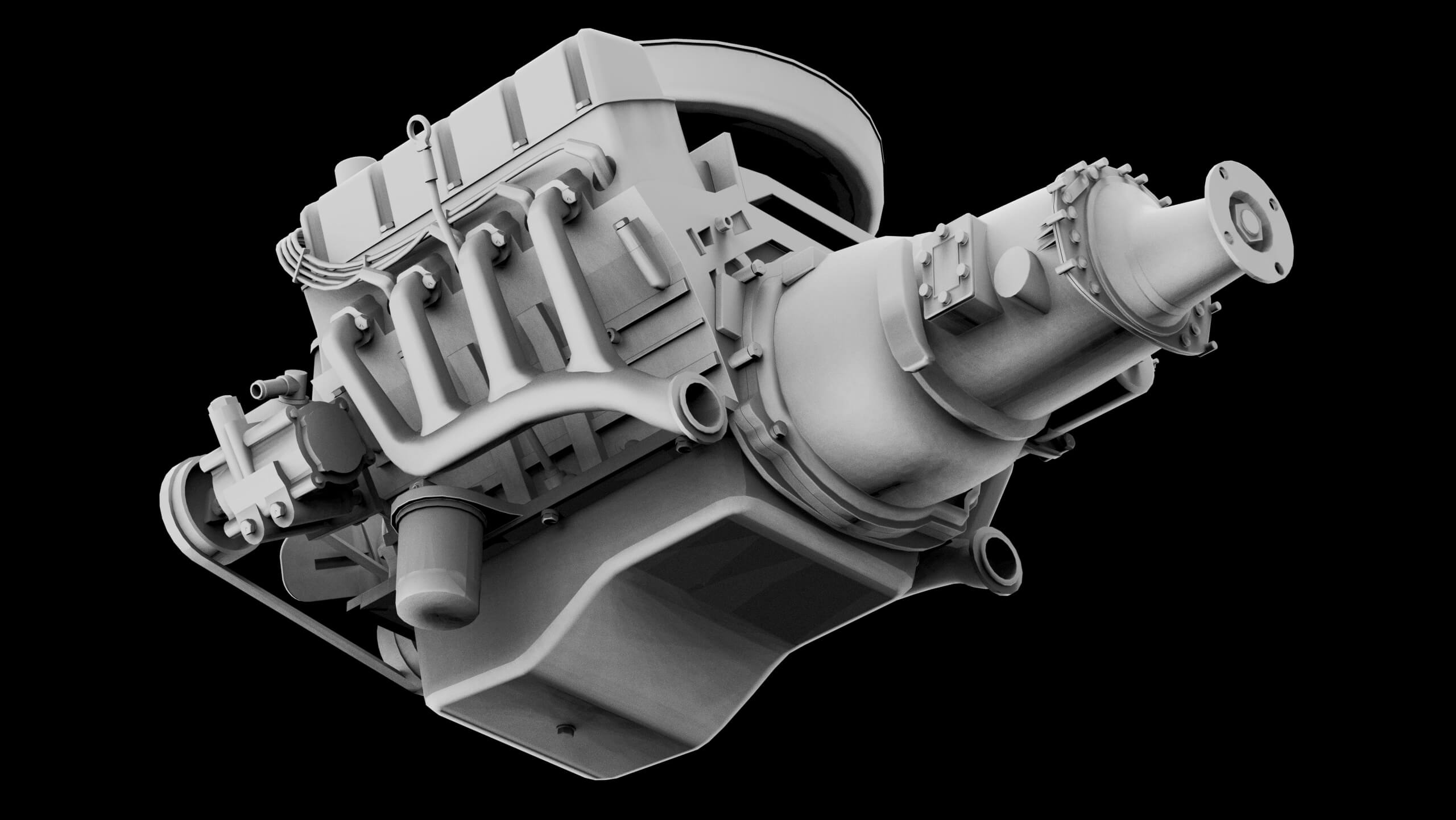 Ford 289 Ci V8 Engine - 3D Model by impulse99