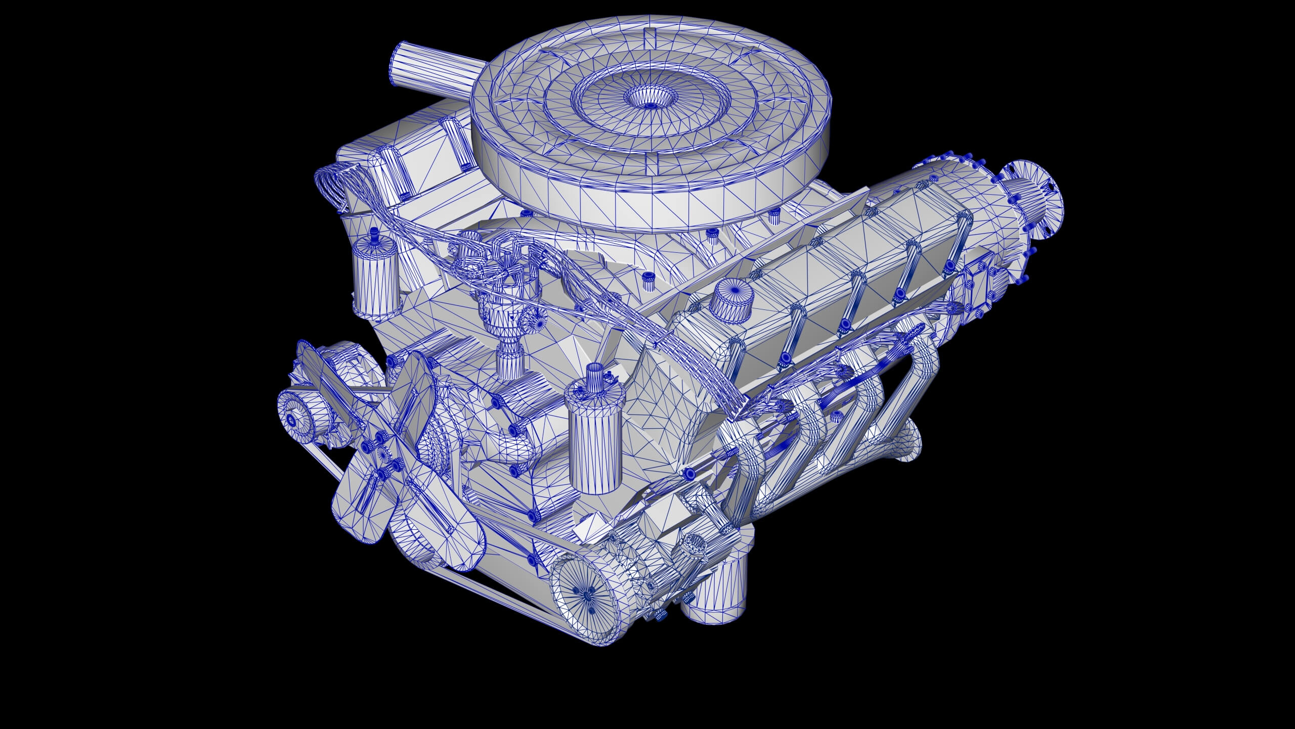 Ford 289 Ci V8 Engine - 3D Model by impulse99