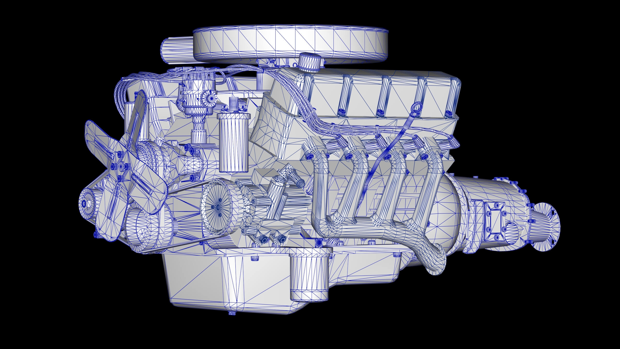 Ford 289 Ci V8 Engine - 3D Model by impulse99